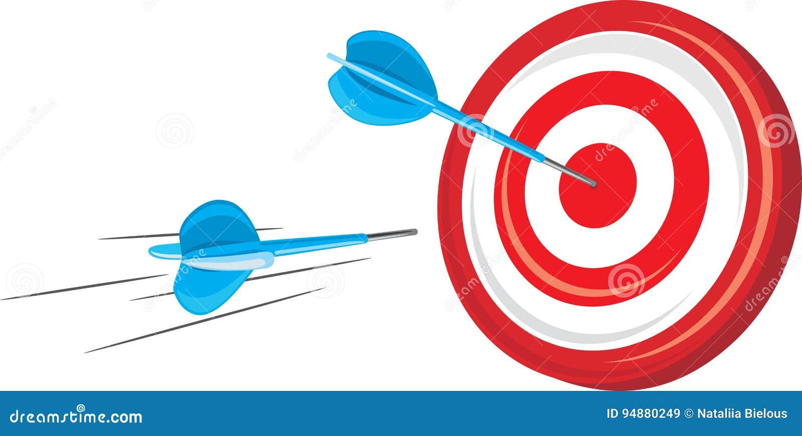 Target with arrows stock vector. Illustration of direction - 94880249