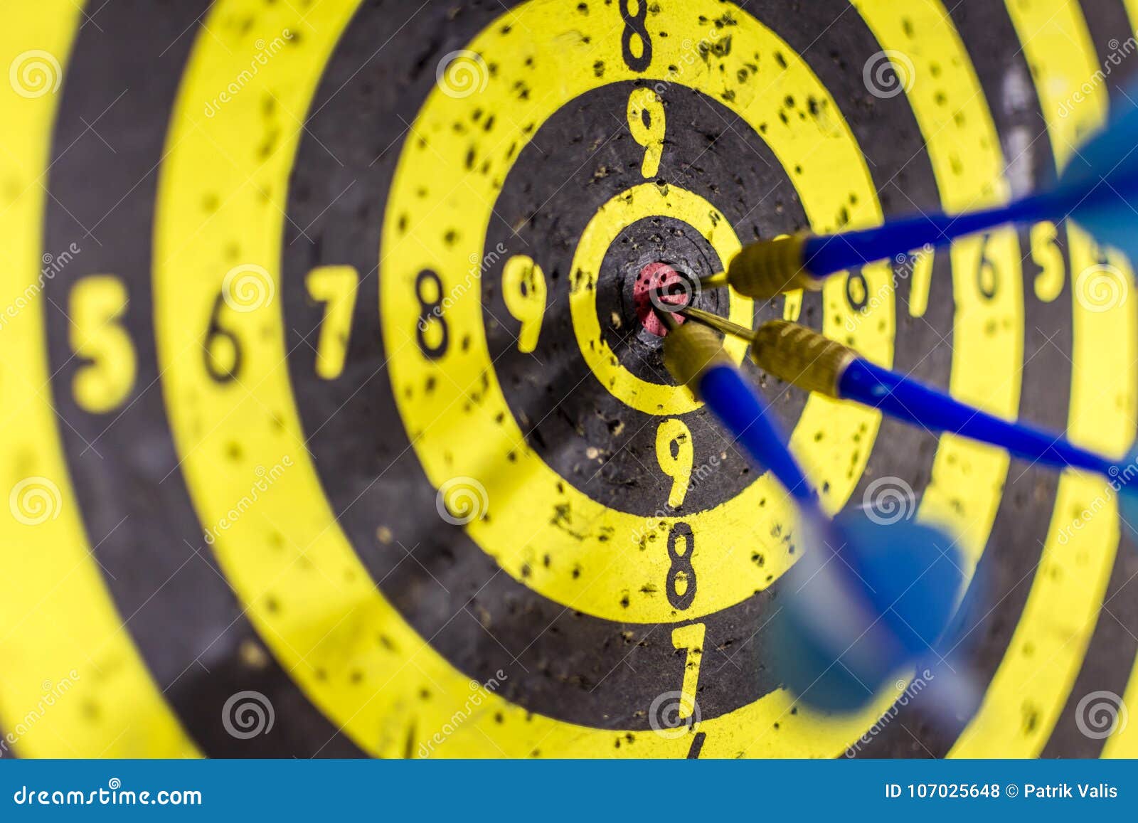 A Target with Arrows in the Middle. Stock Photo - Image of achieve ...