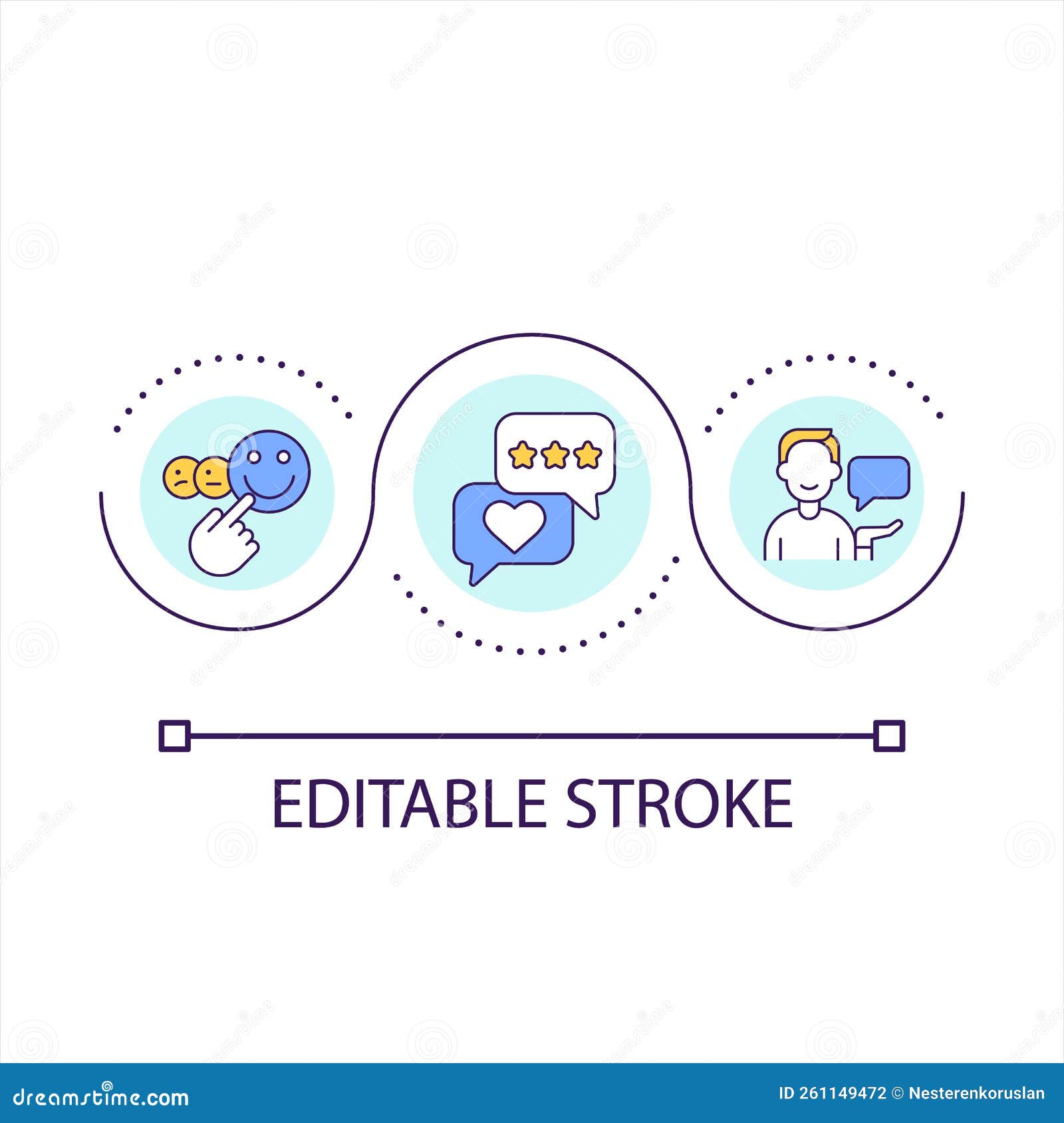 Target Audience Activity Loop Concept Icon Stock Vector - Illustration ...