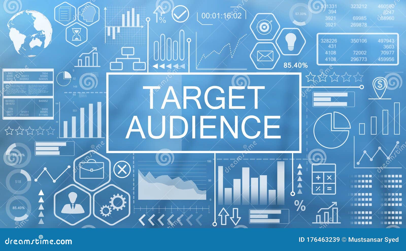 Target Audience, Animated Typography Stock Illustration - Illustration ...