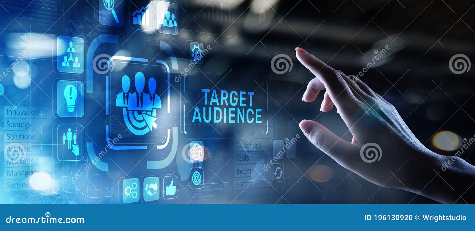 Target Audience Customer Segmentation Marketing Strategy Concept on ...