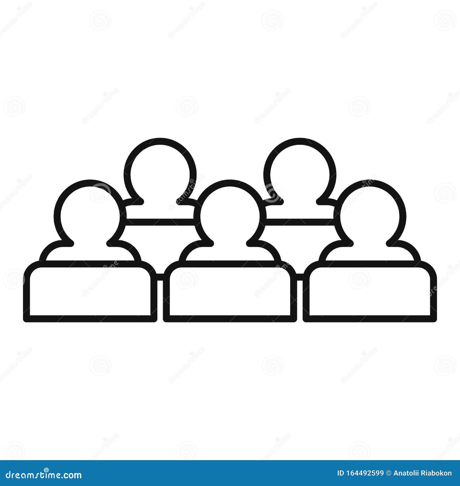 Target Audience Icon, Outline Style Stock Vector - Illustration of ...