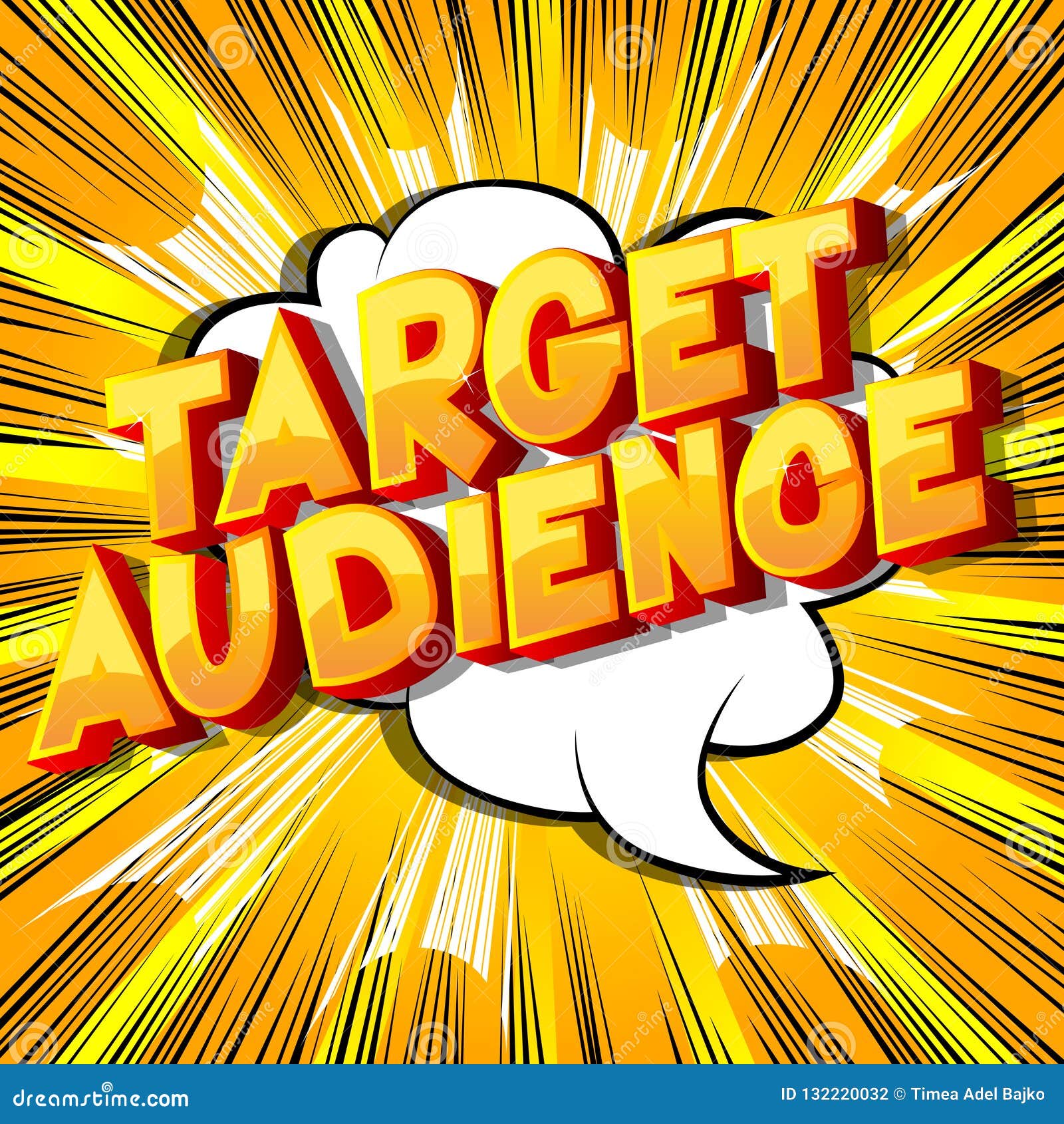 Target Audience - Comic Book Style Word Stock Vector - Illustration of ...