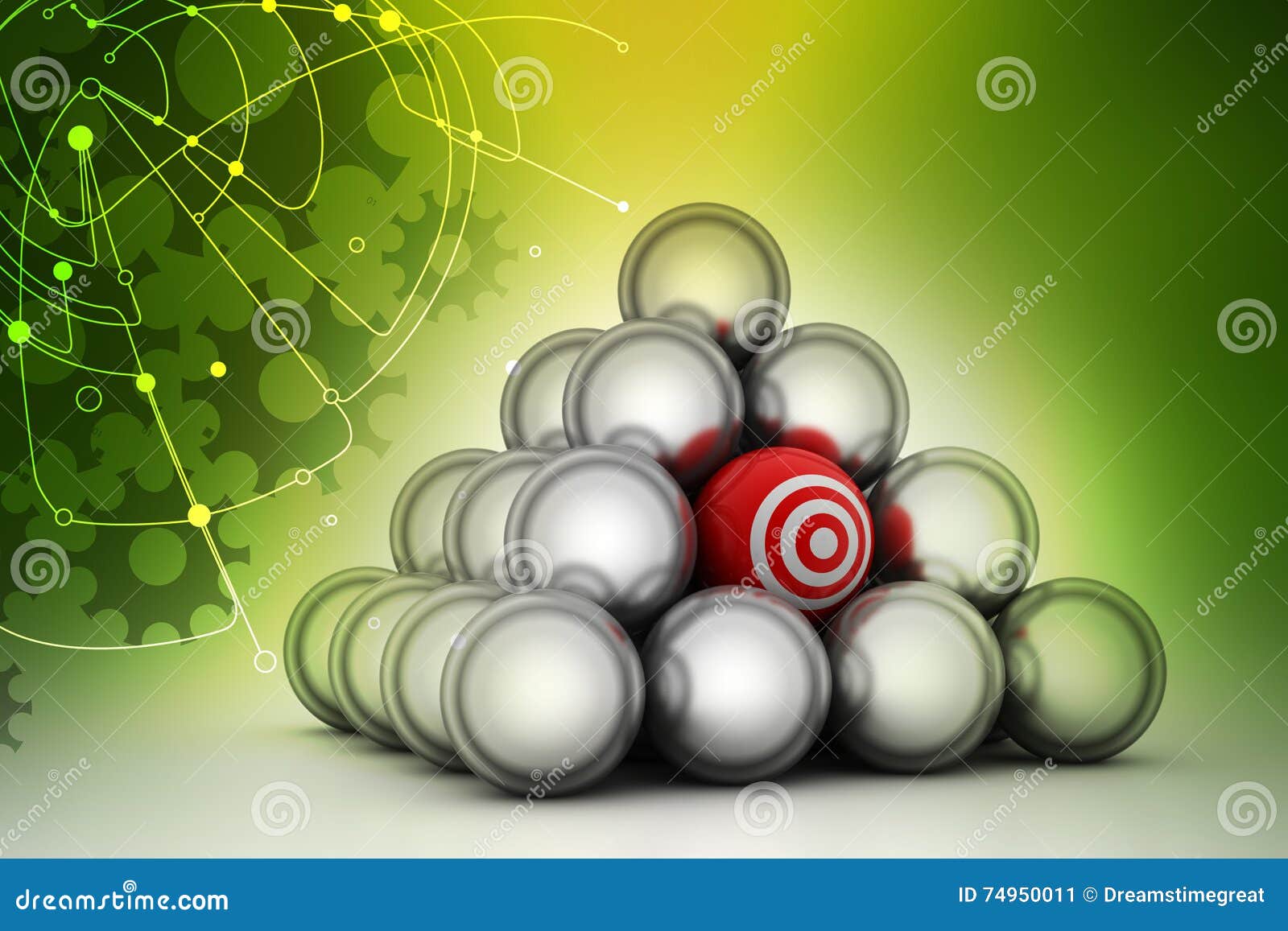 Target balls stock illustration. Illustration of metaphor - 74950011