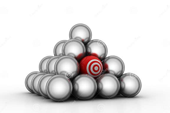 Target balls stock illustration. Illustration of purpose - 74006268