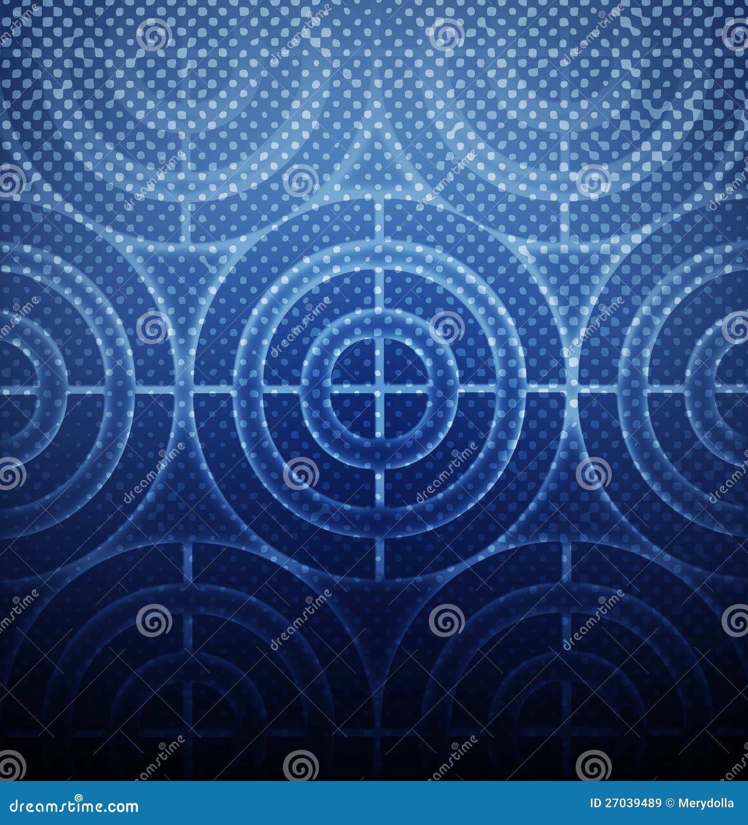 Target on blue background stock illustration. Illustration of scratches ...