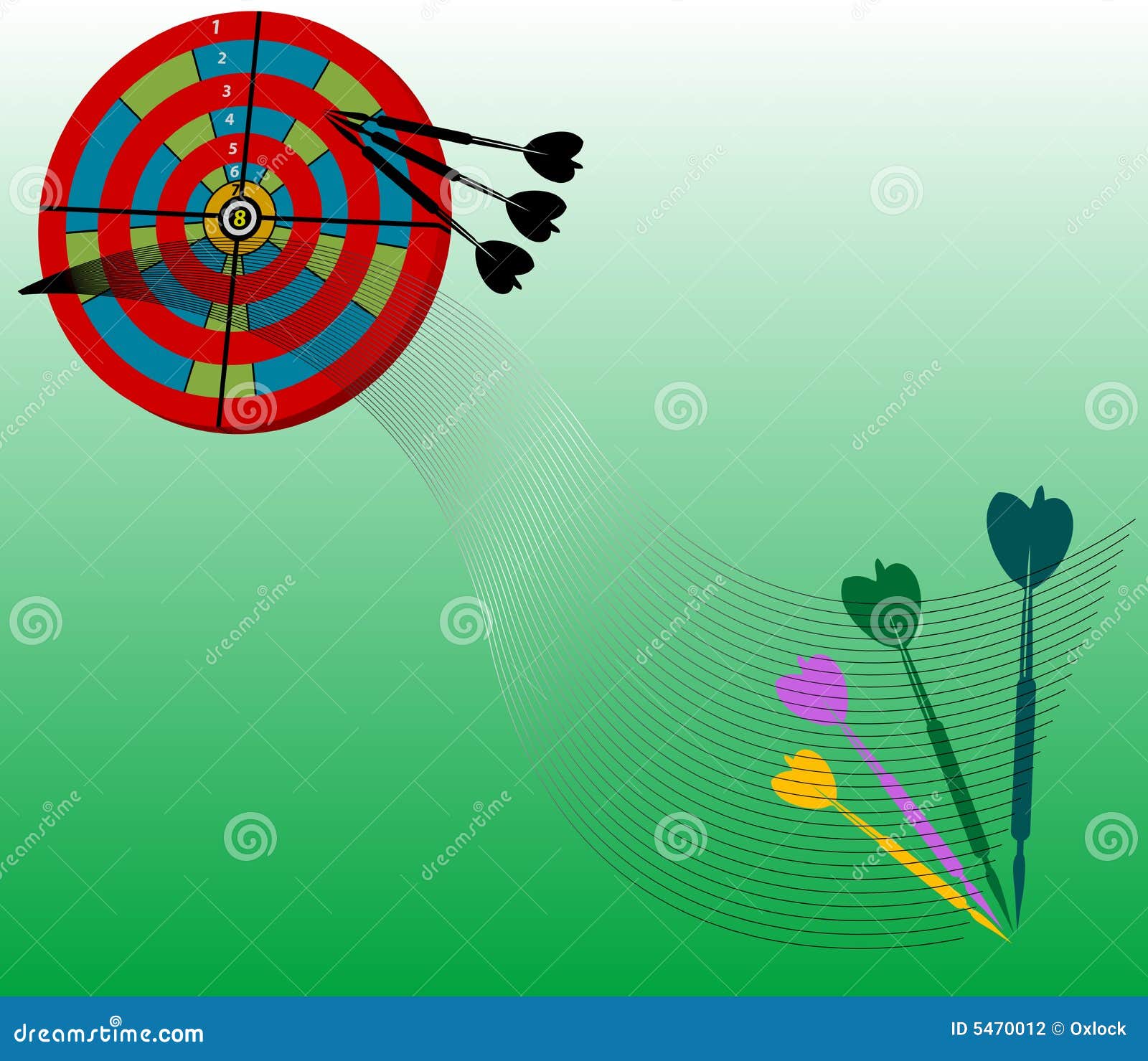 Target board stock vector. Illustration of precise, performance - 5470012