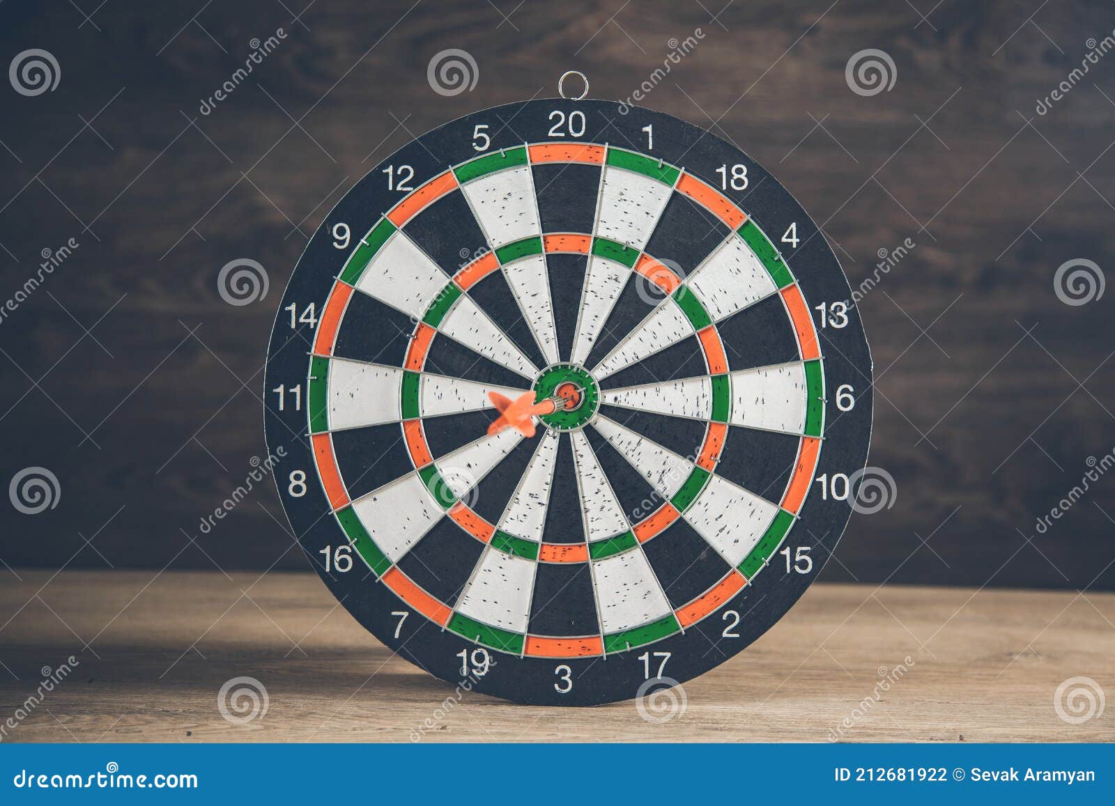 Target board with arrow stock photo. Image of perfect - 212681922