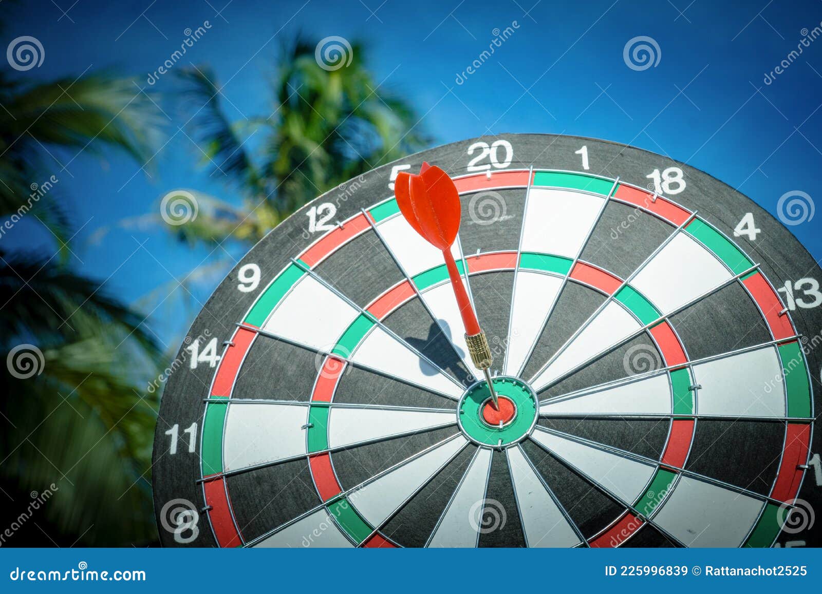 Target Board with Arrows at Sunset Stock Image - Image of ...