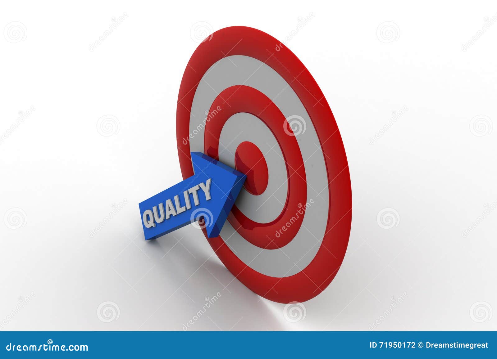 Target Board with Quality Arrow Stock Illustration - Illustration of ...