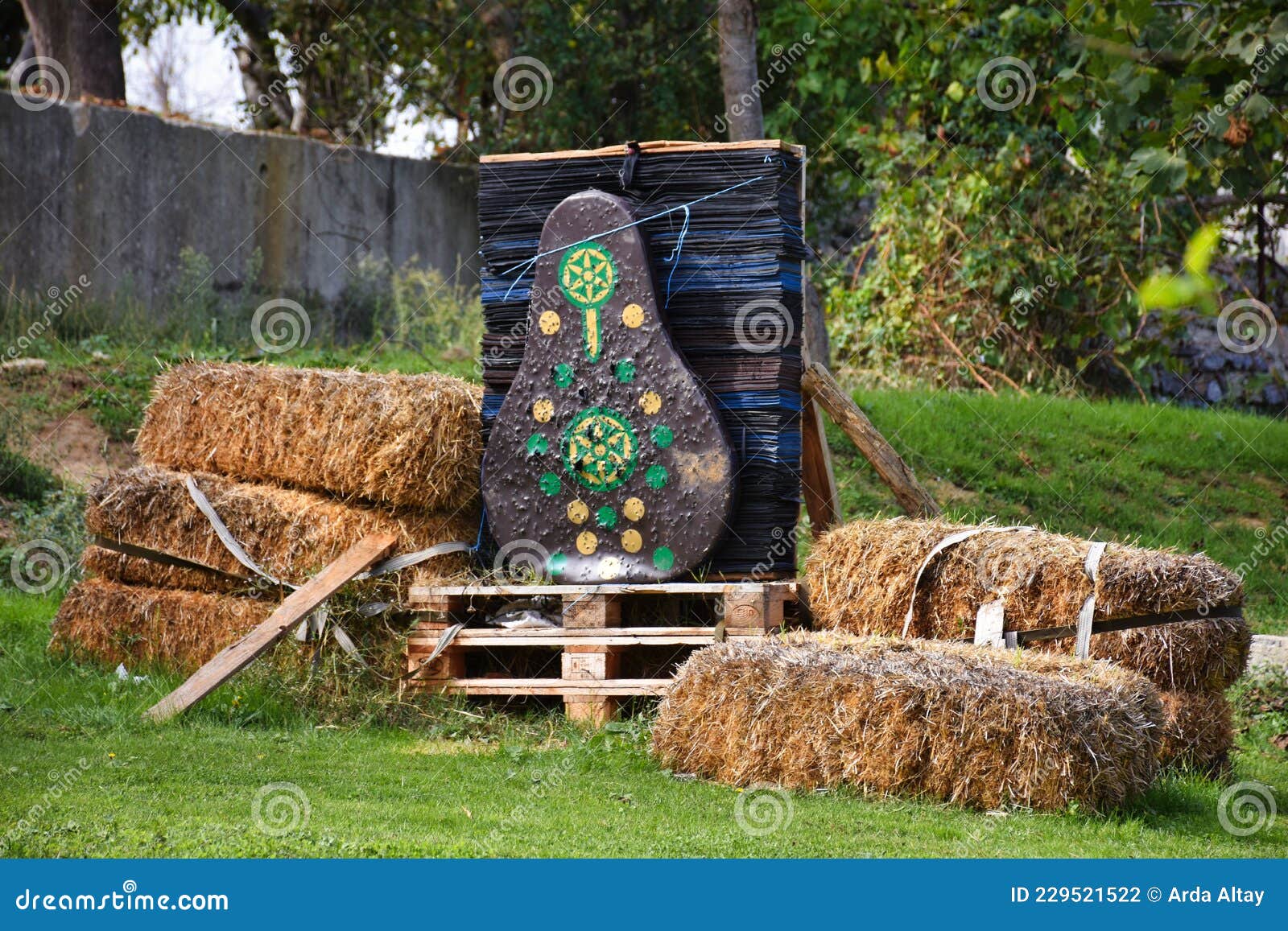 Target Board for Shooting Arrows Stock Photo - Image of traditional ...