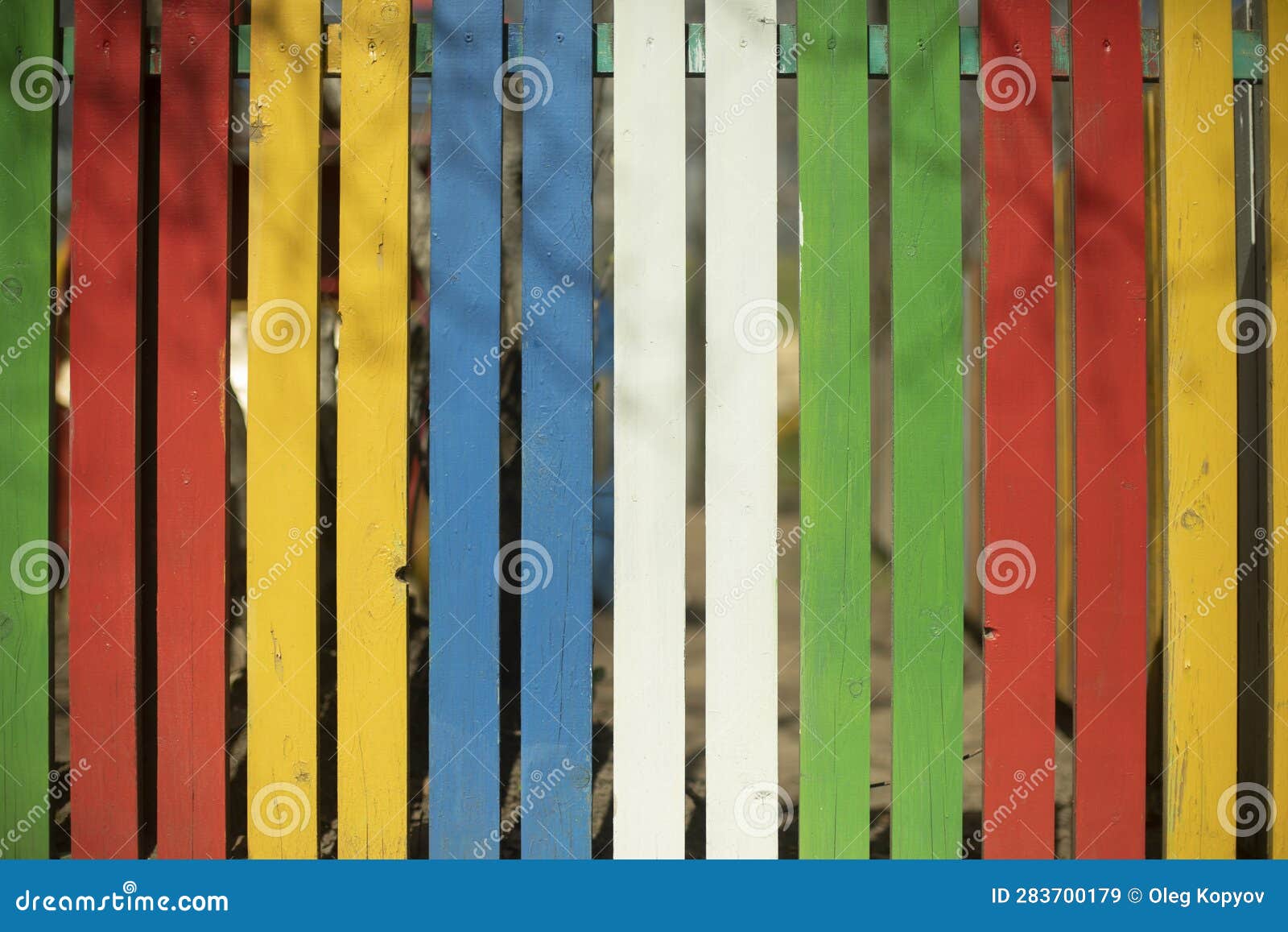 Target Boards. Painted Fence Stock Image - Image of horizontal, painted ...