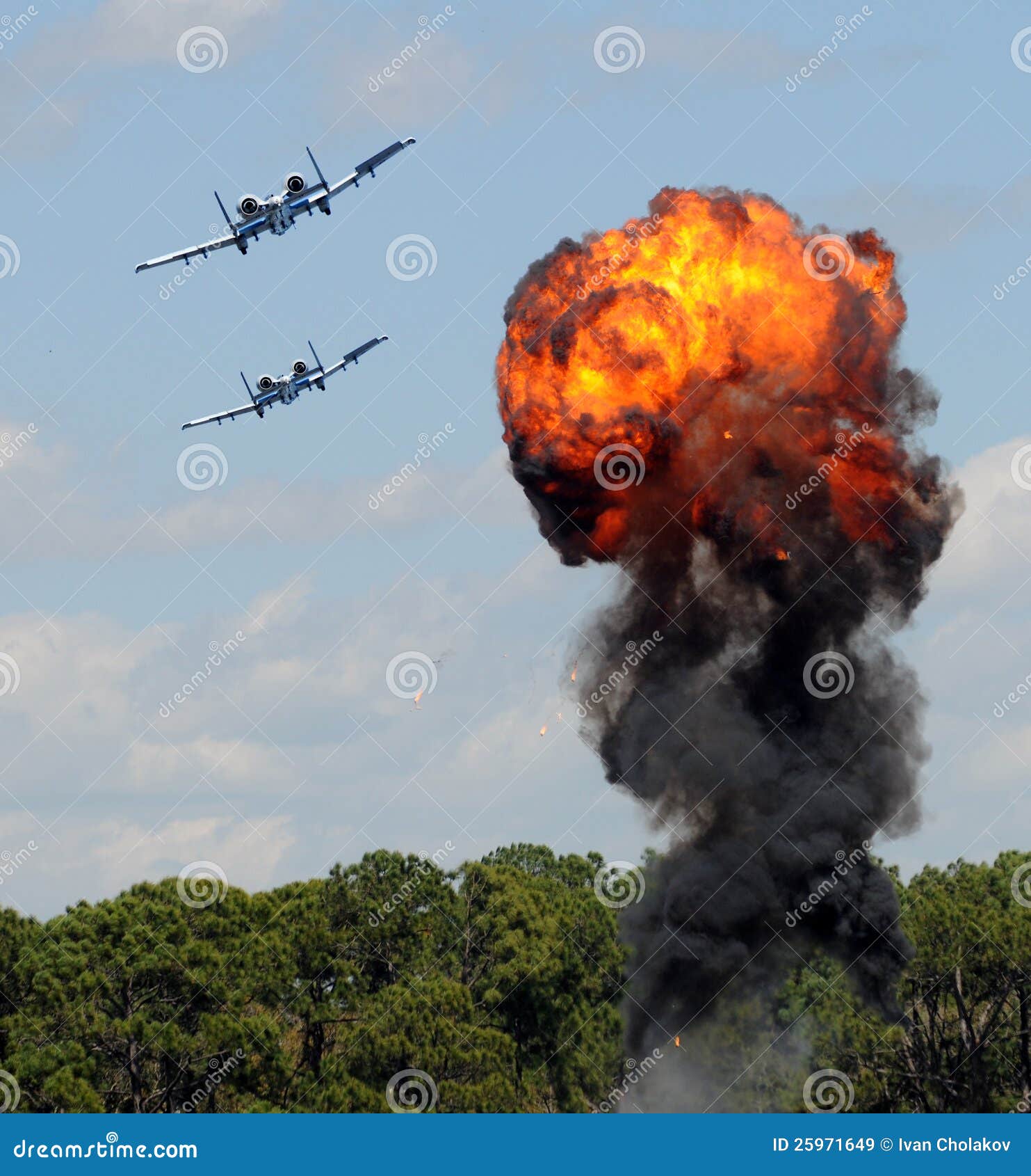 Target bombing stock image. Image of team, fireball, shooting - 25971649
