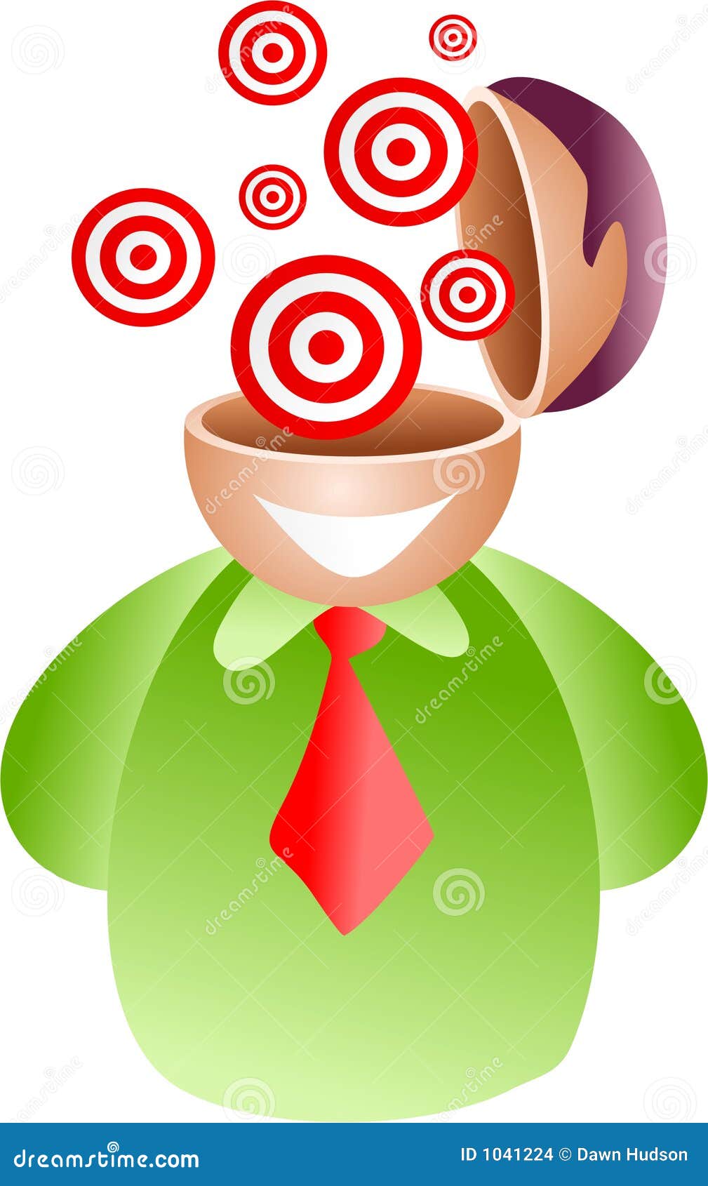 Target brain stock illustration. Illustration of open - 1041224