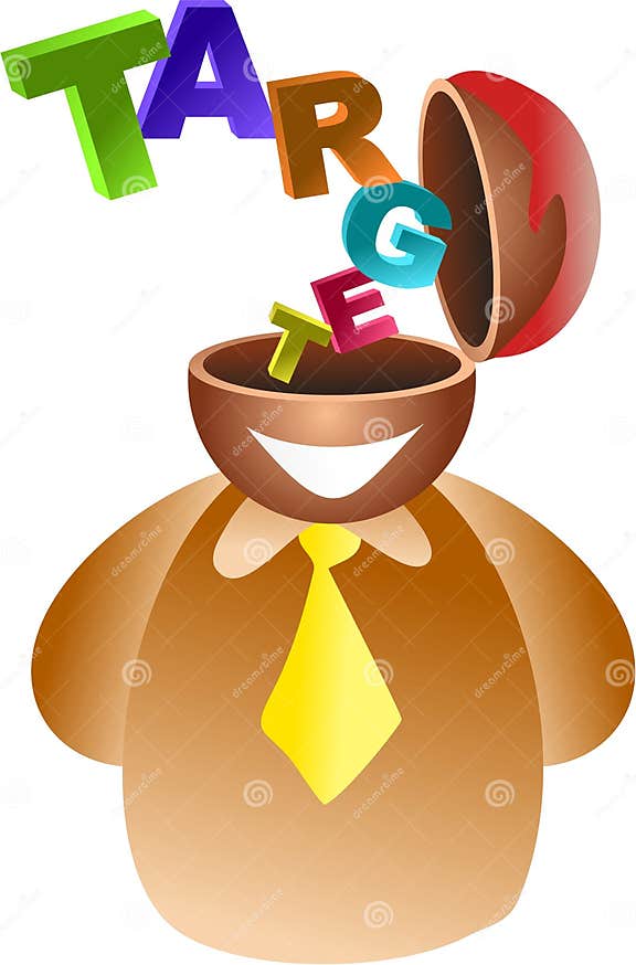 Target brain stock illustration. Illustration of open - 1041406