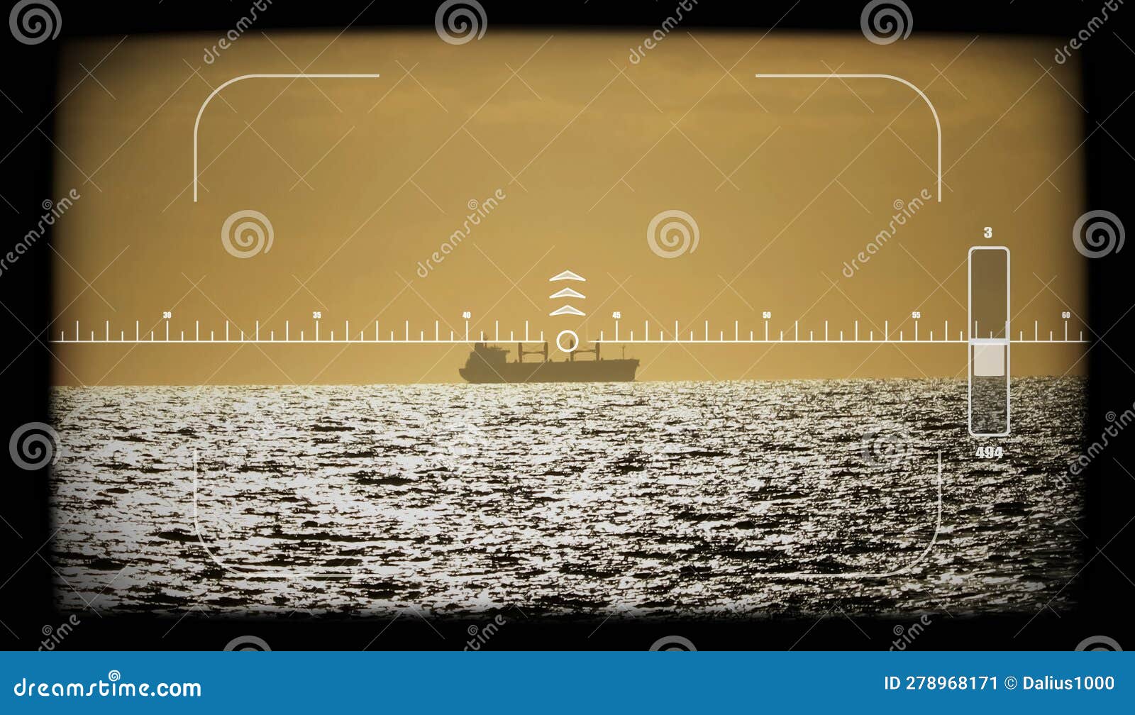 Target on a Bulk Carrier, Grain Ship in the Sea. Target the Ship ...
