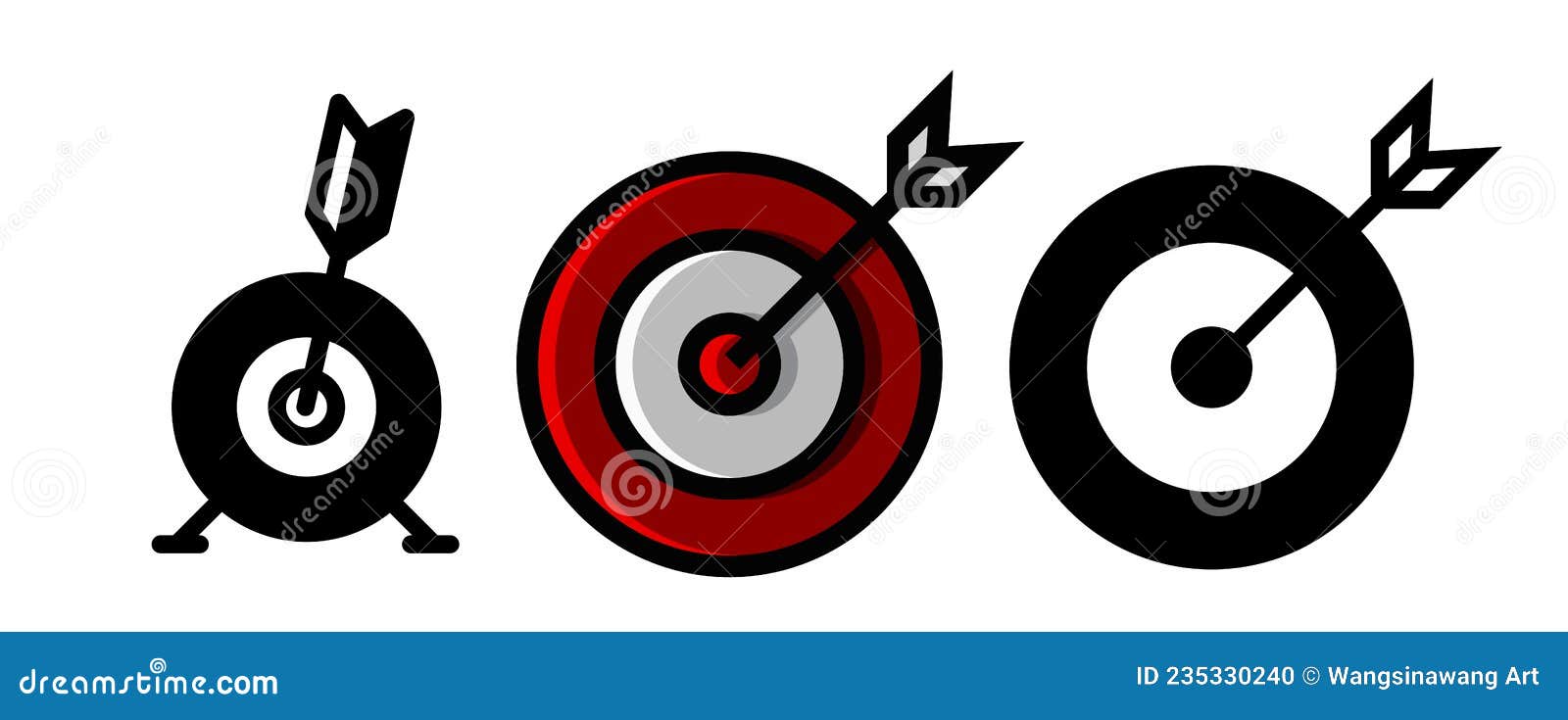 Target Bull Eye Illustration Vector Illustration Stock Vector ...