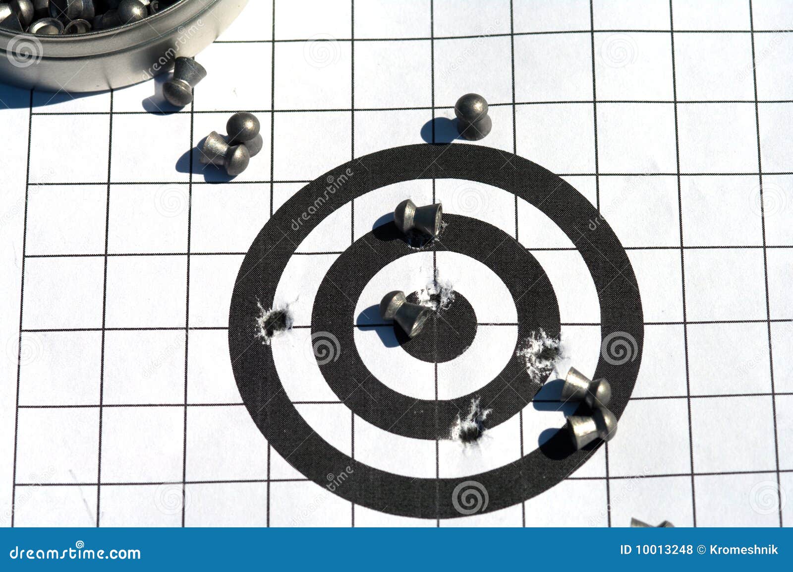 Target and bullets. stock photo. Image of sport, weapon - 10013248
