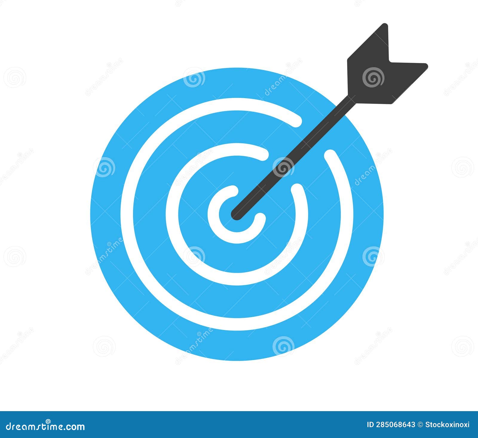 Target Bullseye Icon Targeting Symbol Stock Vector - Illustration of ...