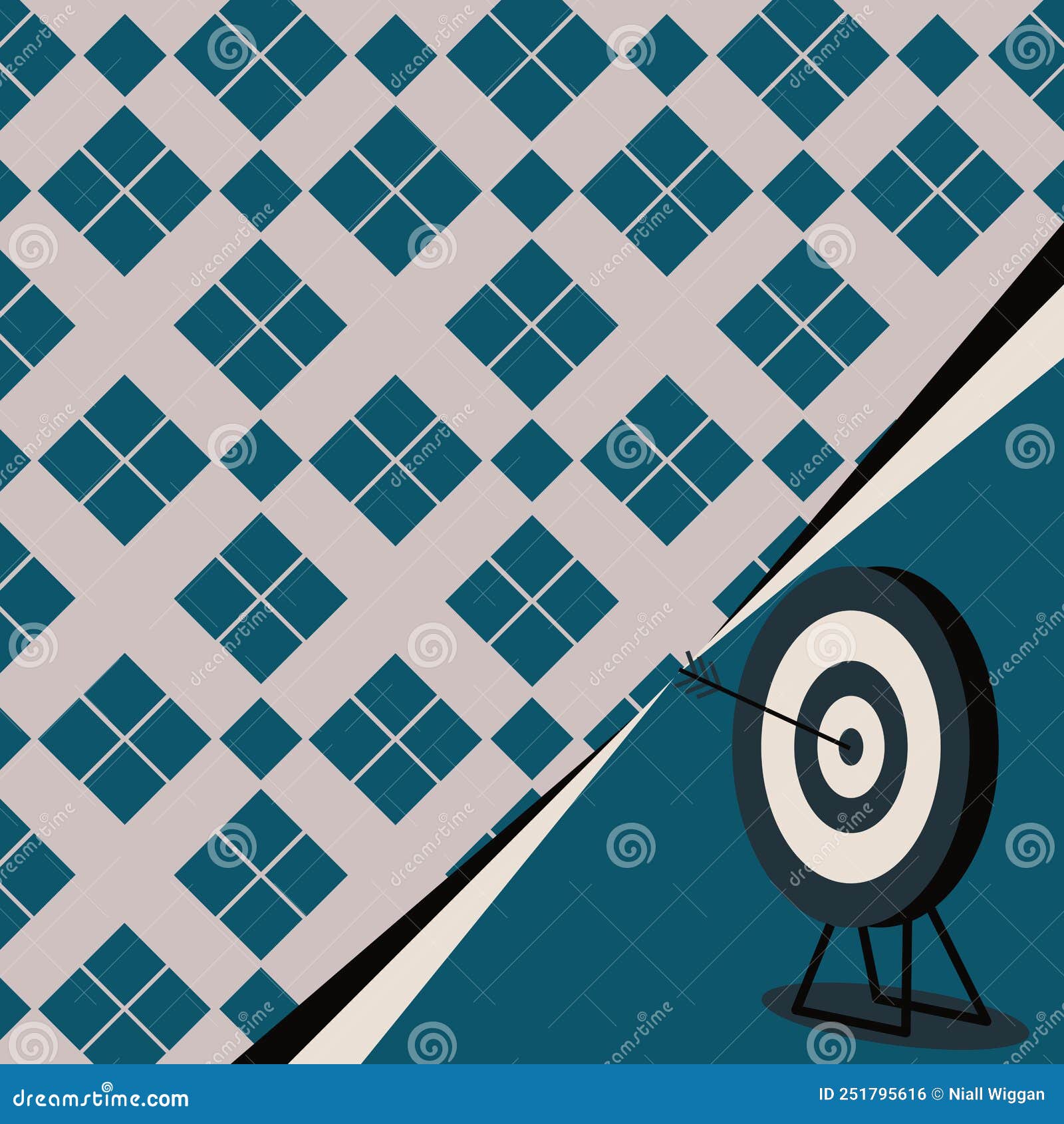 Target with Bullseye Representing Successfully Completed Project ...