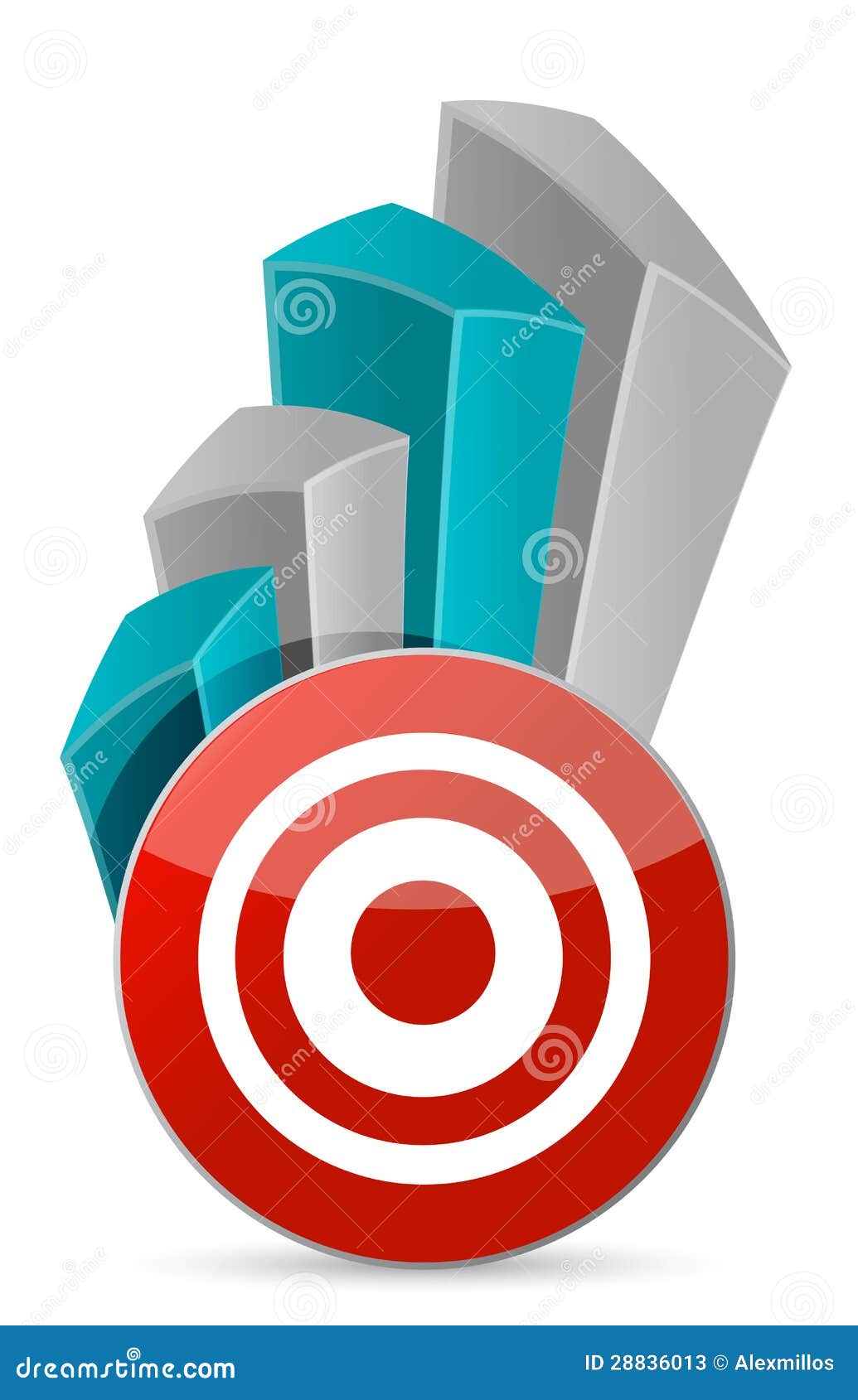 Target Business graph stock illustration. Illustration of market - 28836013