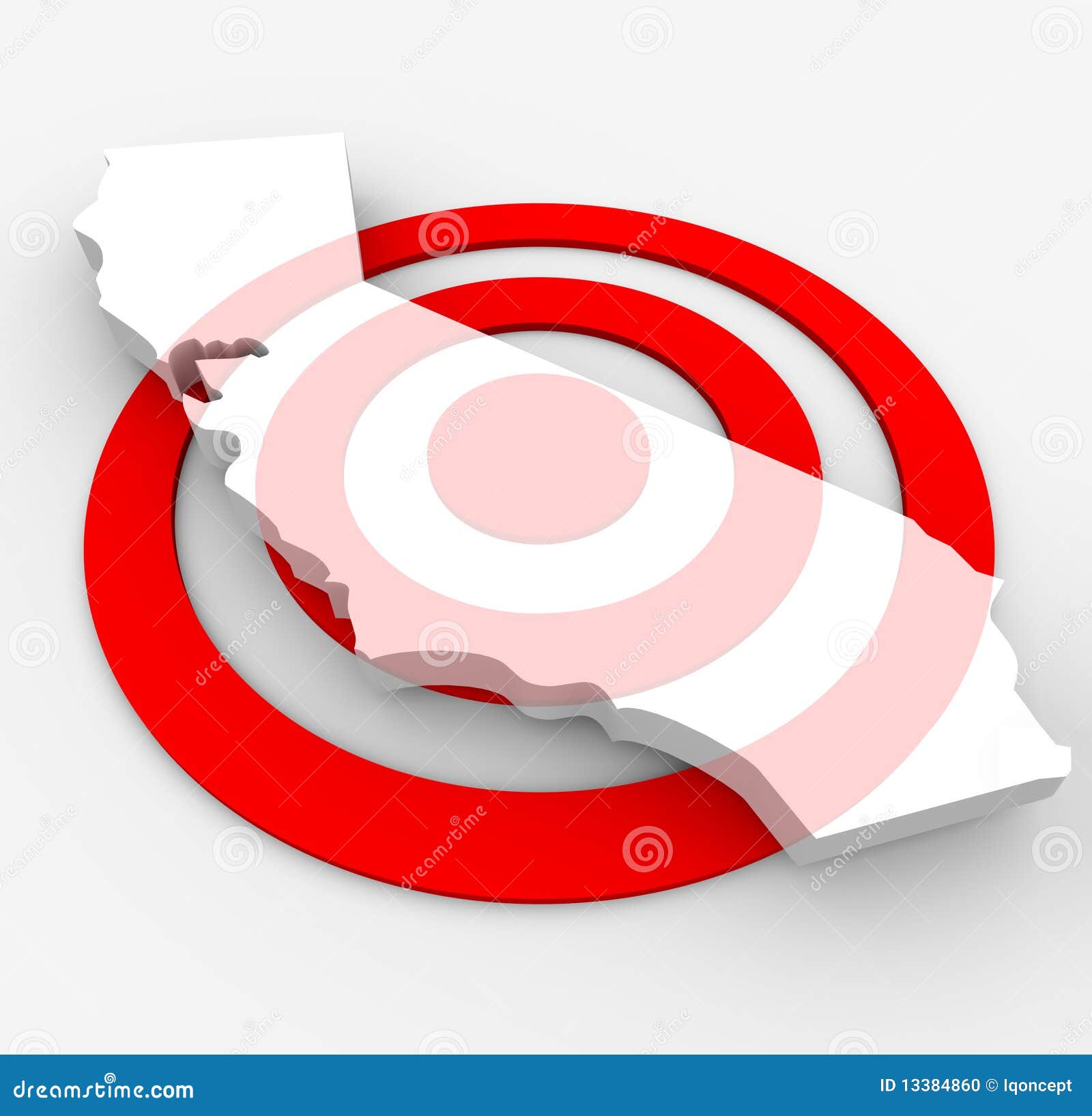 Target California - Marketing Concept Stock Illustration - Illustration ...