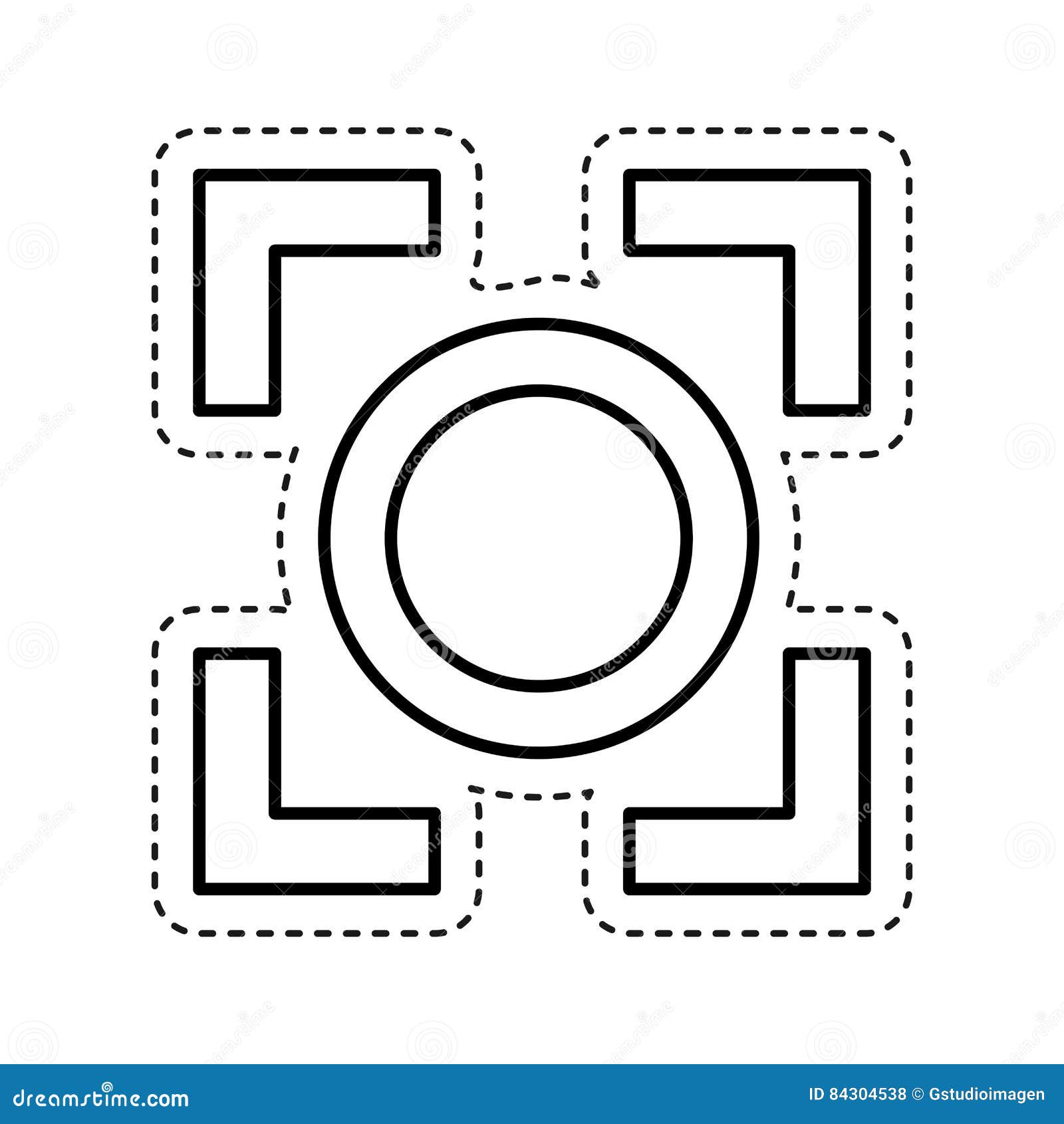 Target Camera Photographic Icon Stock Illustration - Illustration of ...