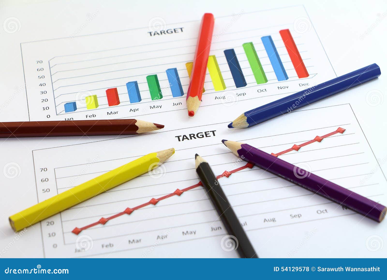 Target chart and team stock photo. Image of achievement - 54129578