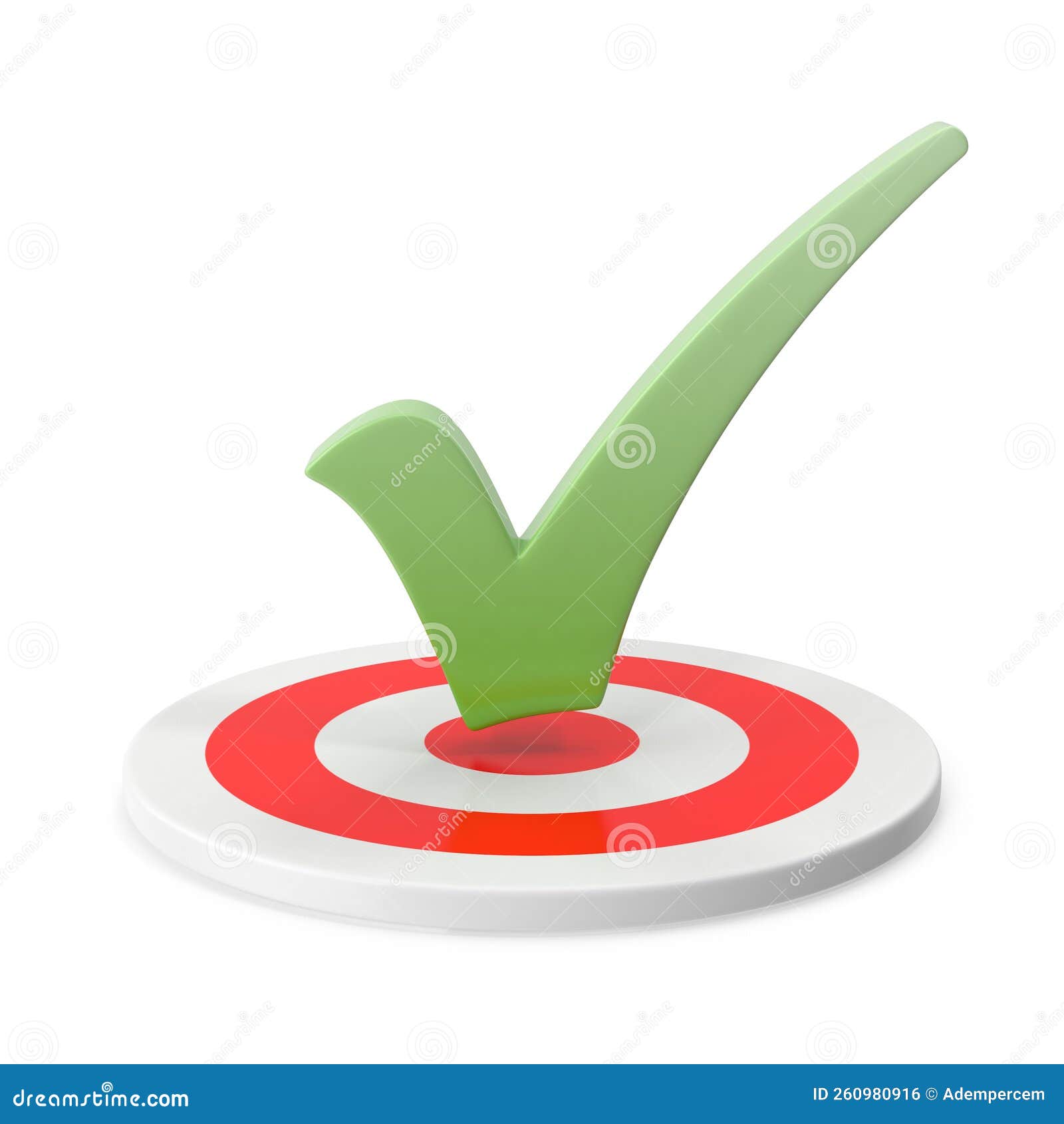 Target and Check Mark stock illustration. Illustration of test - 260980916