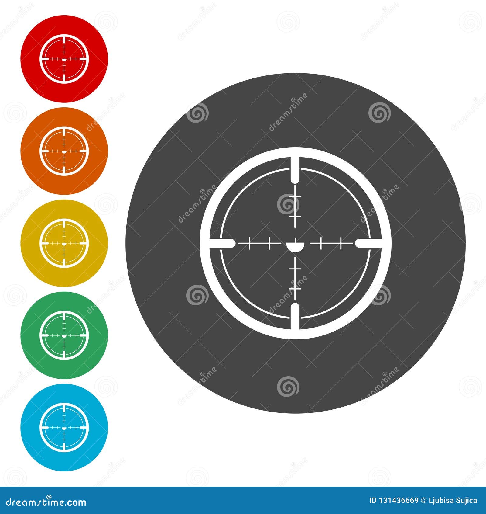 Target Circle for Archery. Target Circle Shooting Target Logo Vector ...
