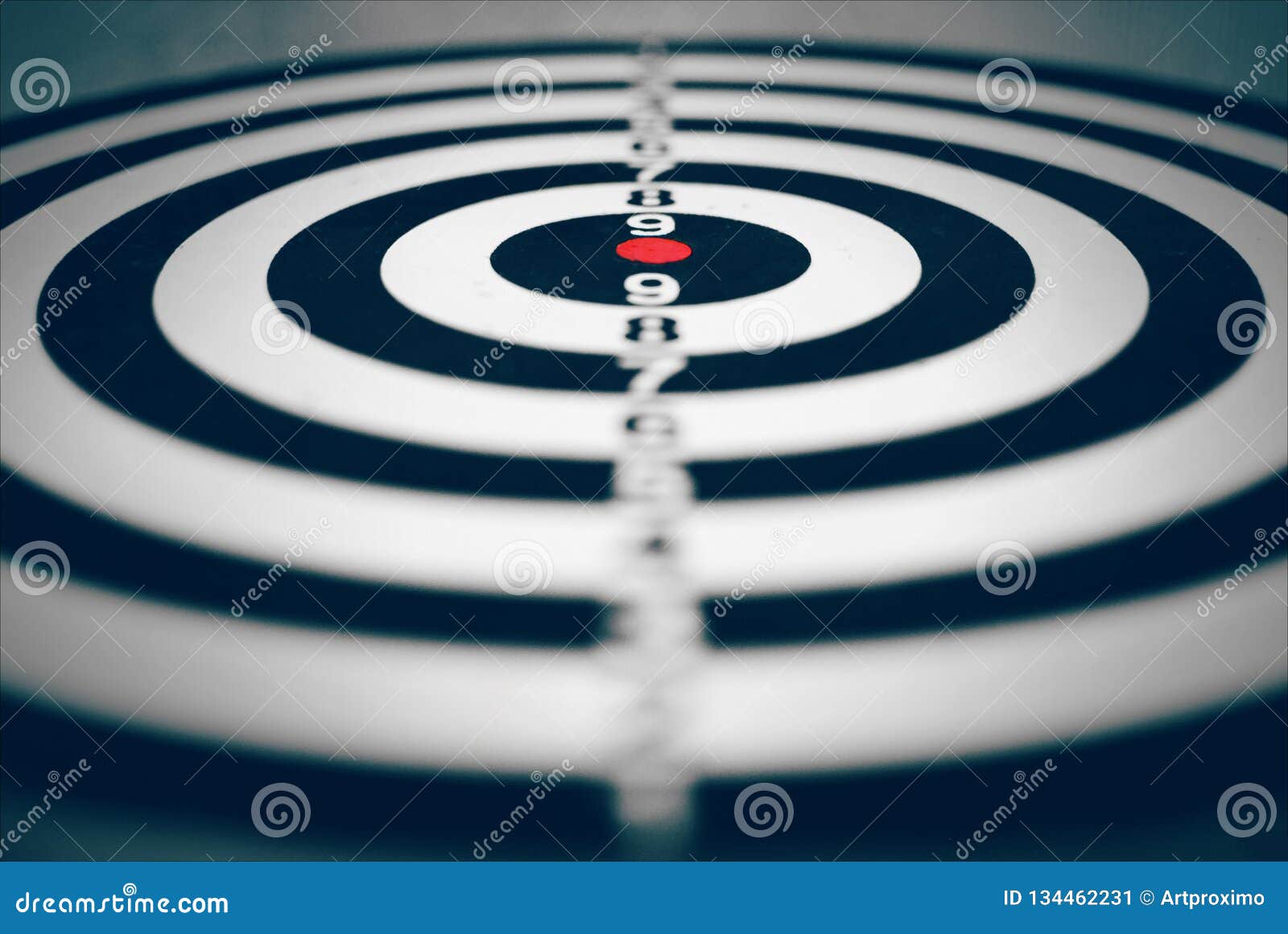 Target Close Up, with a Red Dot in the Center Stock Image - Image of ...