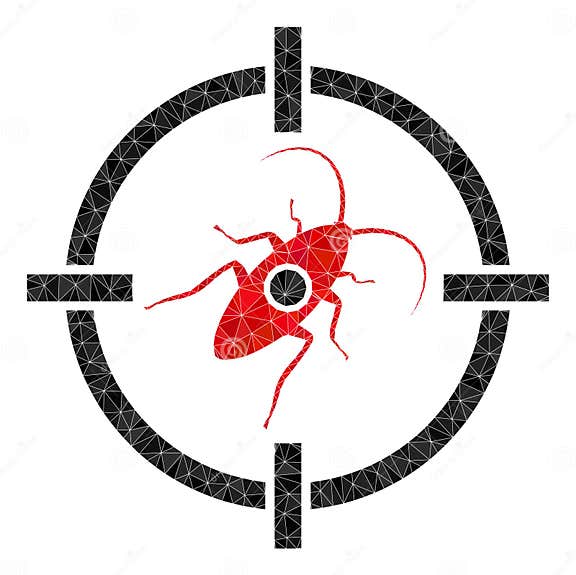 Target Cockroach Polygonal Mocaic Icon Stock Vector - Illustration of ...