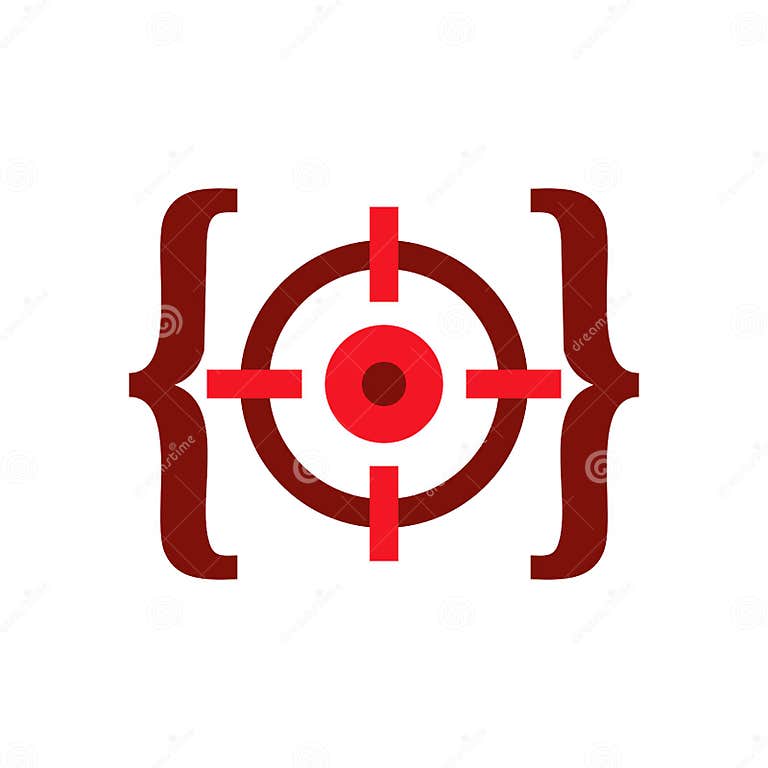 Target Code Logo Icon Design Stock Vector - Illustration of icon ...