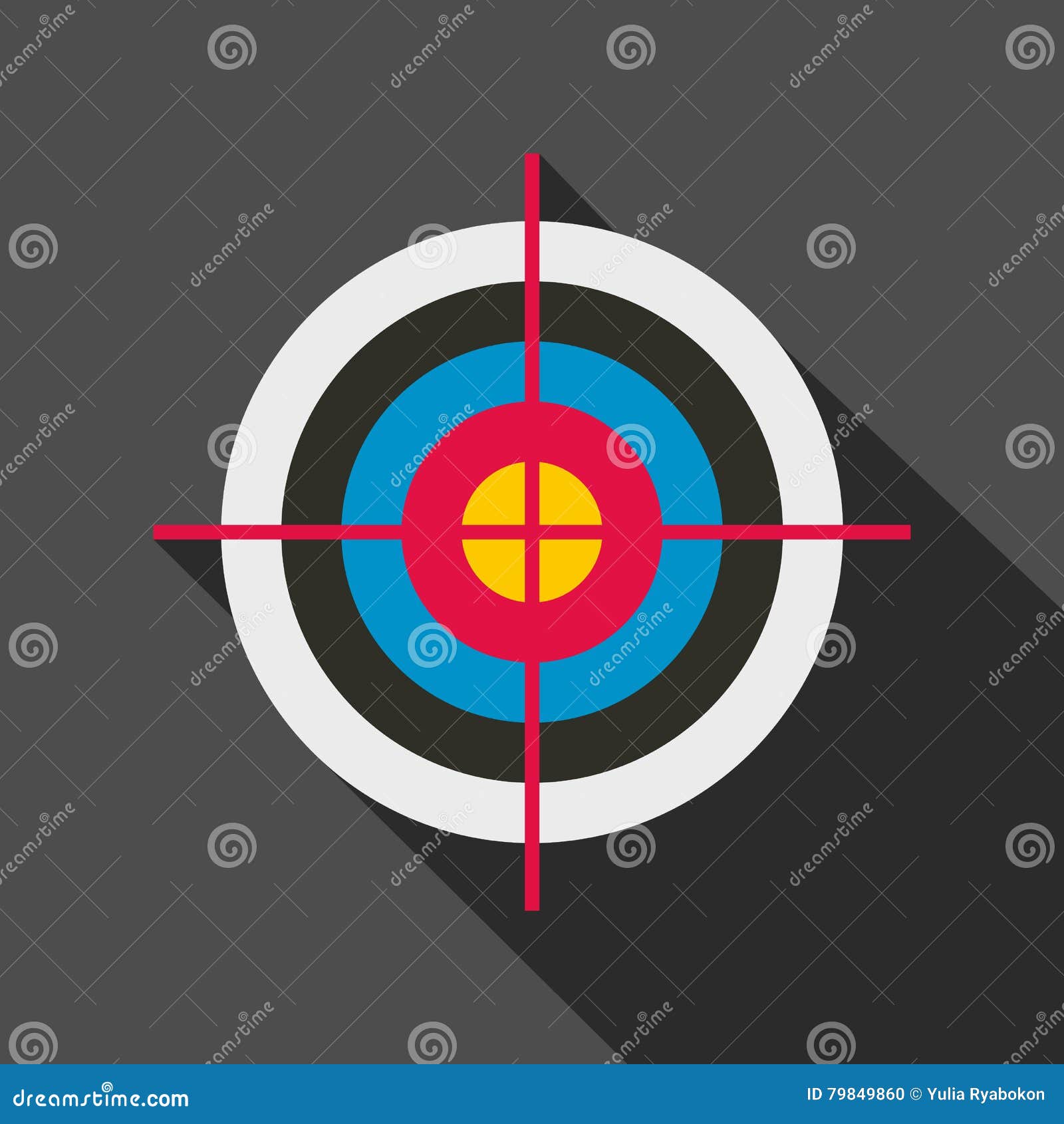 Target Colored Infographic 4 Triangles Squares Vector Illustration ...