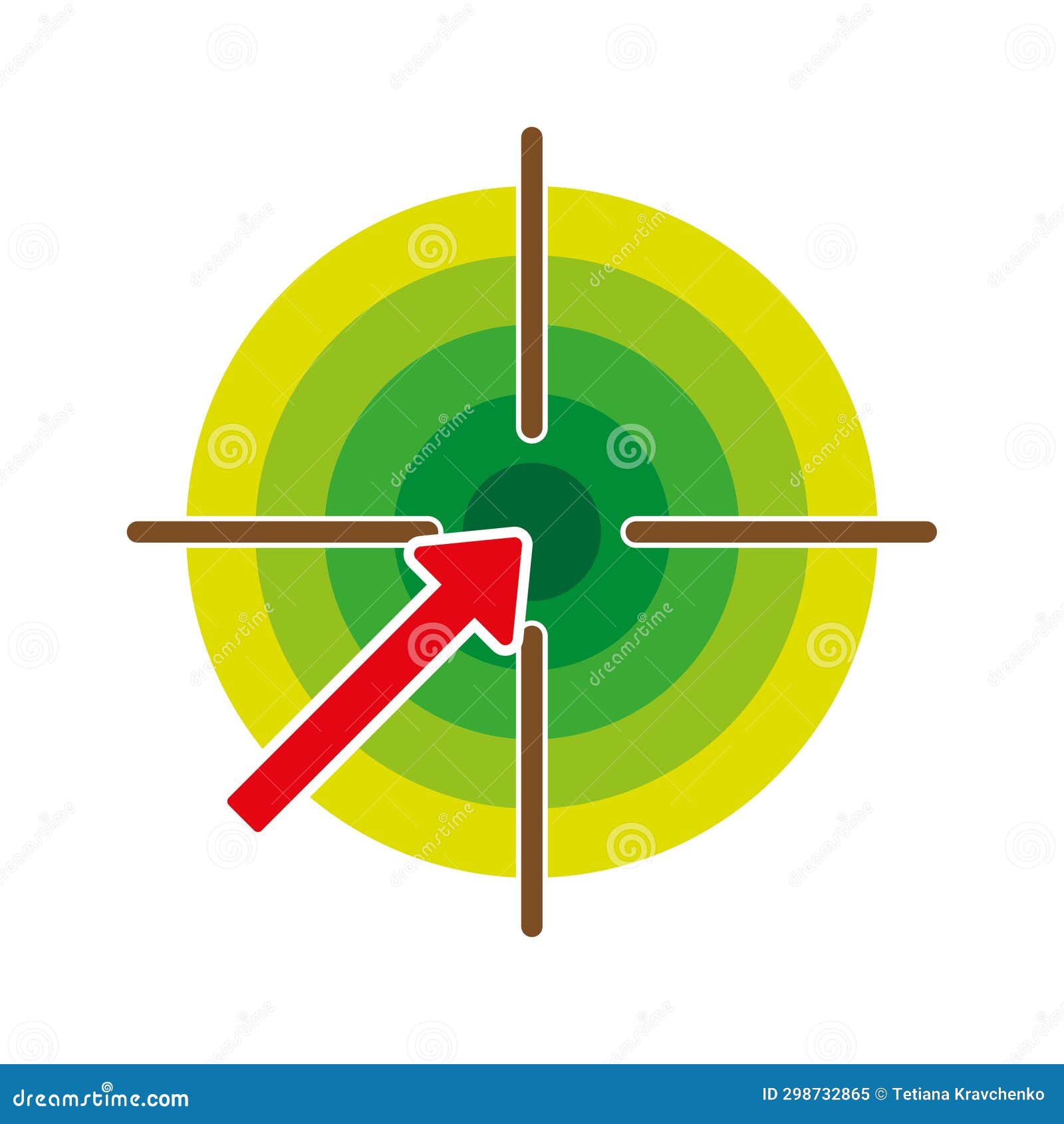 Target Colored Infographic 4 Triangles Squares Vector Illustration ...