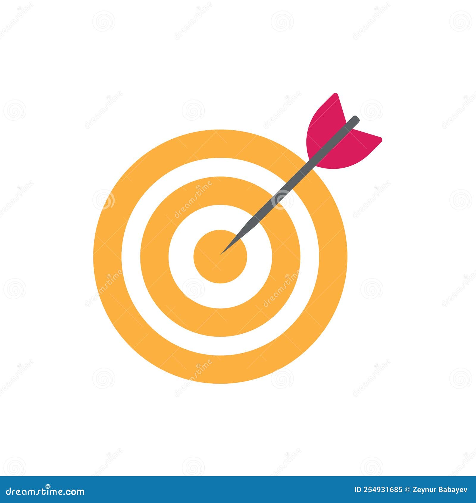 Target Concept Dart and Dartboard Icon or Symbol Stock Vector ...