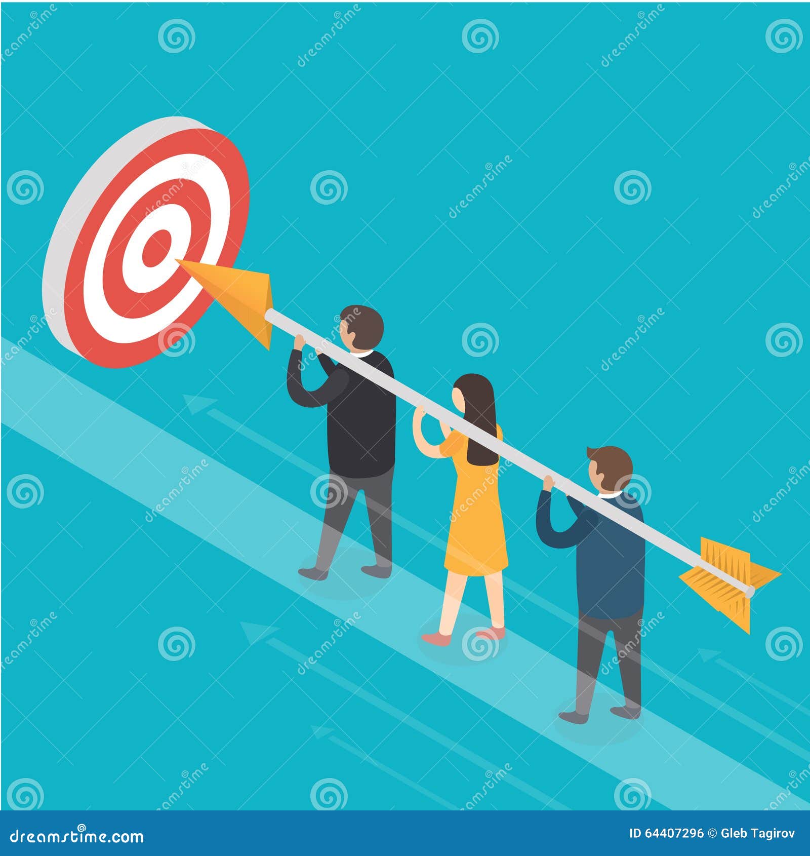 Target Concept Illustration Stock Vector - Illustration of dart, focus ...