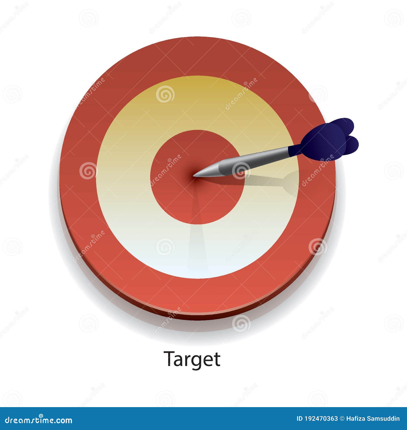 Target Concept. Vector Illustration Decorative Design Stock Vector ...