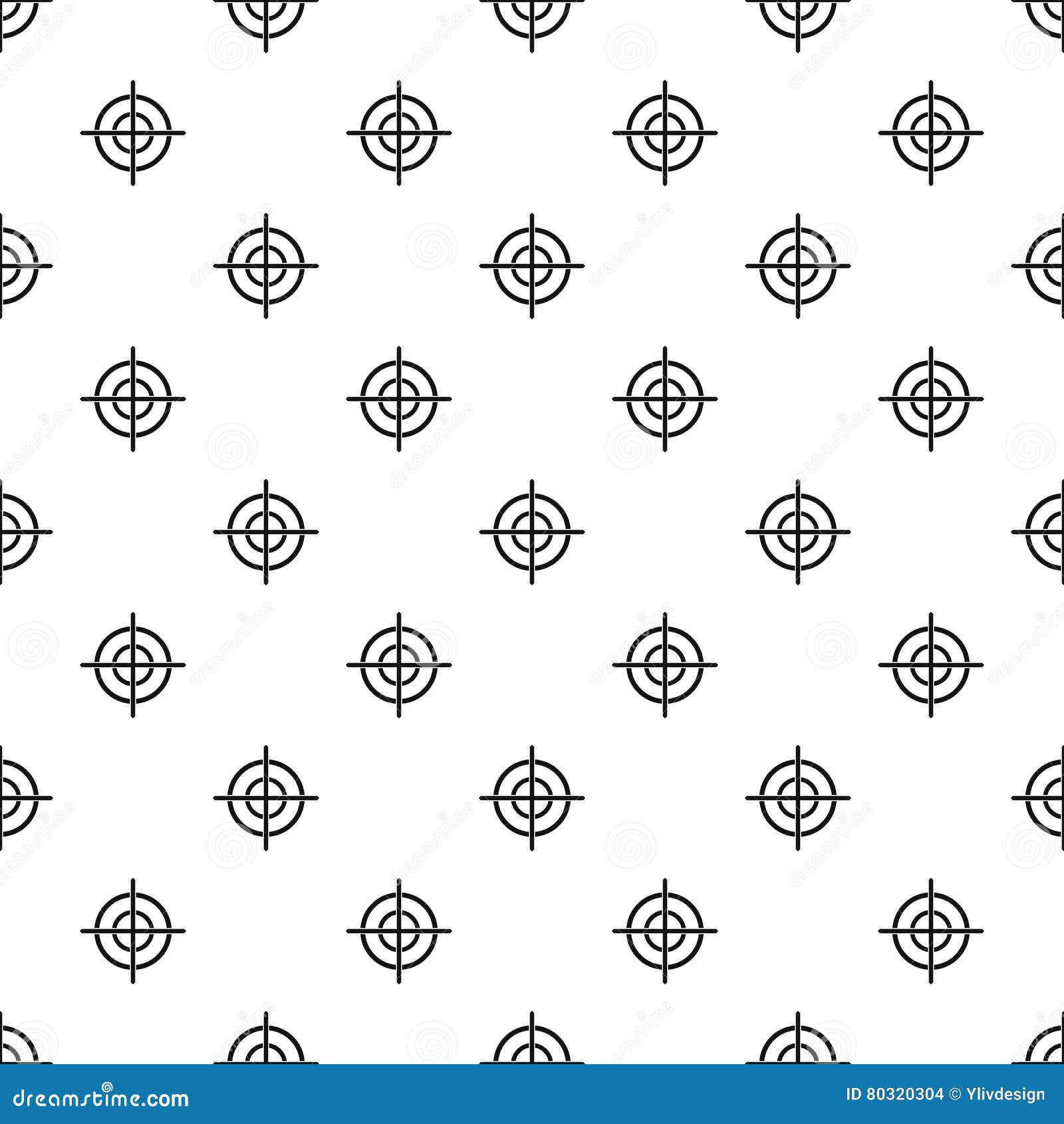 Target Crosshair Pattern, Simple Style Stock Vector - Illustration of ...