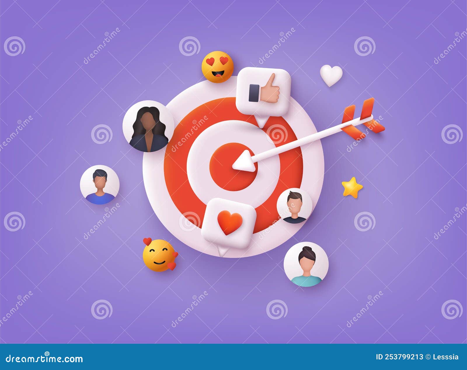 Target Customer Icon Cartoon Vector | CartoonDealer.com #147233665
