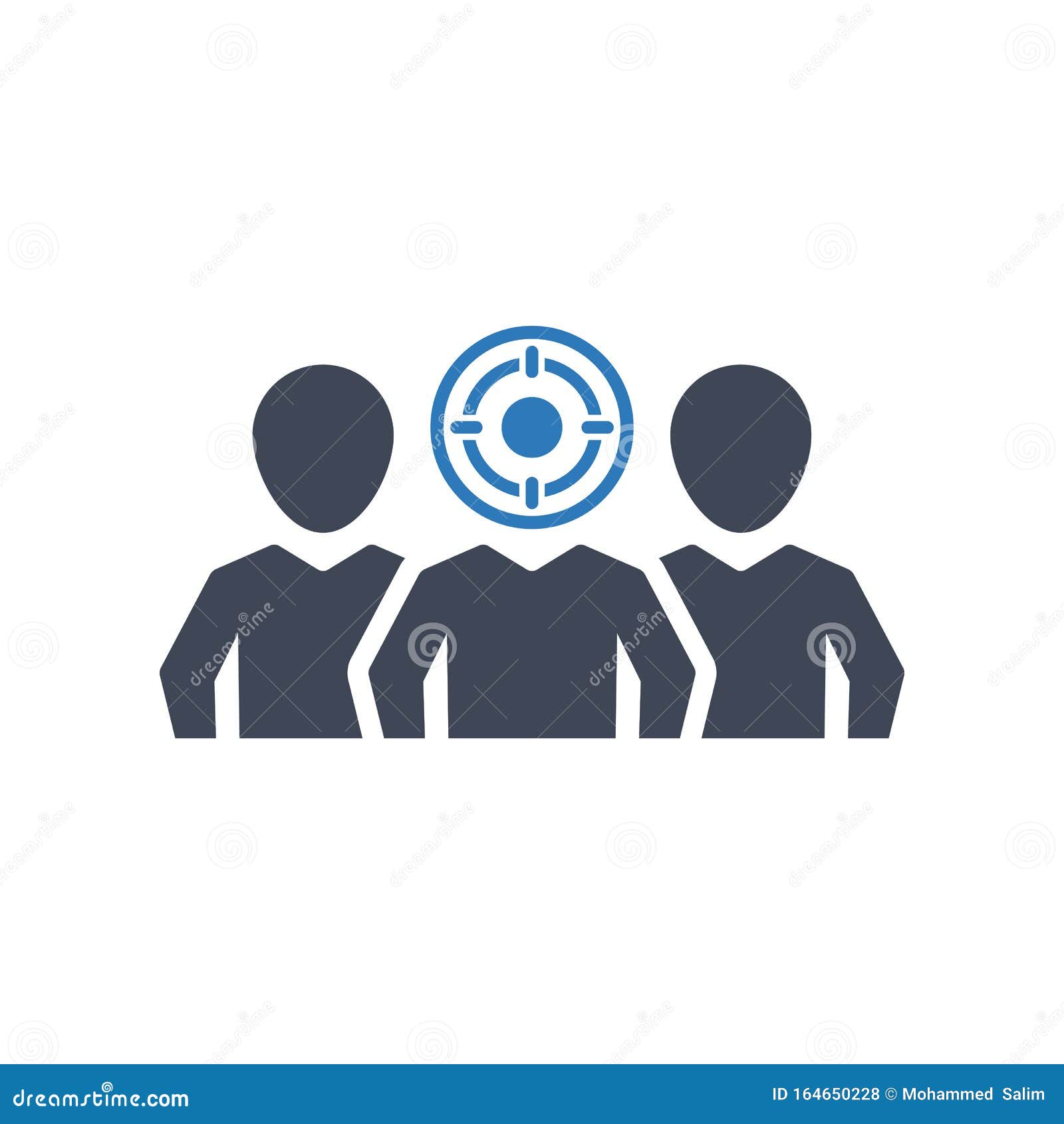 Target Customer Icon. Group, Businessman Stock Vector - Illustration of ...