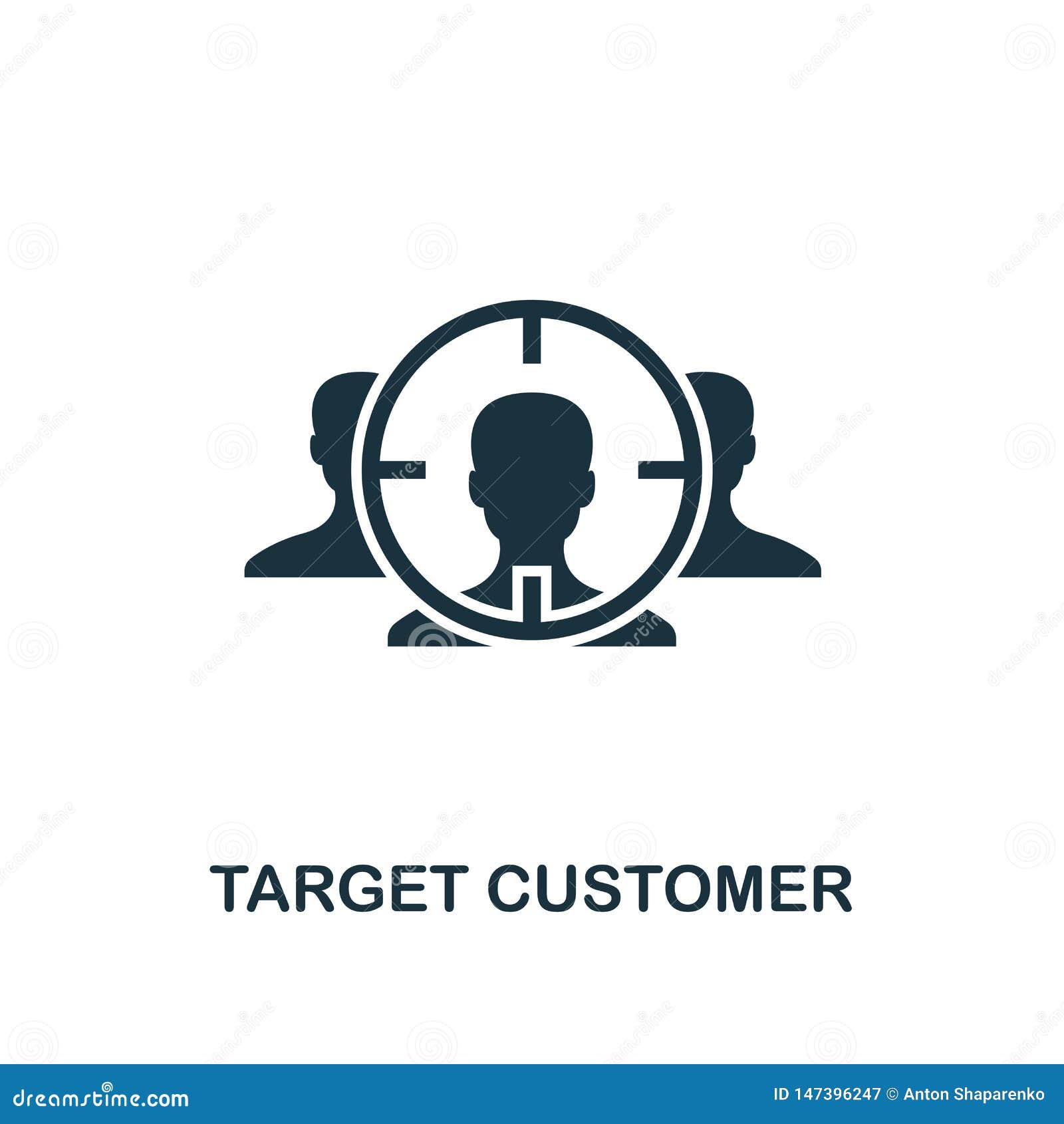 Target Customer Icon. Creative Element Design from Business Strategy ...