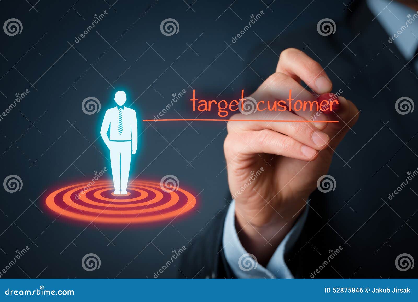 Target Customer And Buyer Persona. Business Market Segmentation ...