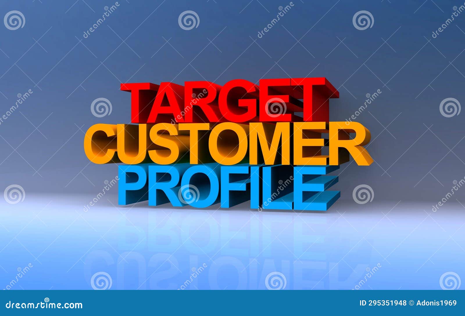 Target Customer Profile on Blue Stock Photo - Image of customer ...