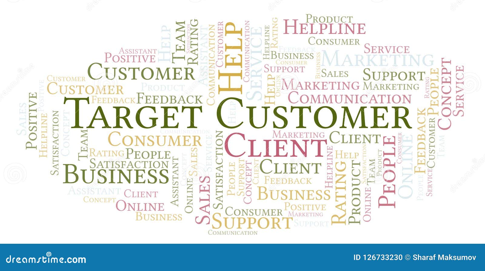 Target Customer Word Cloud. Stock Illustration - Illustration of ...