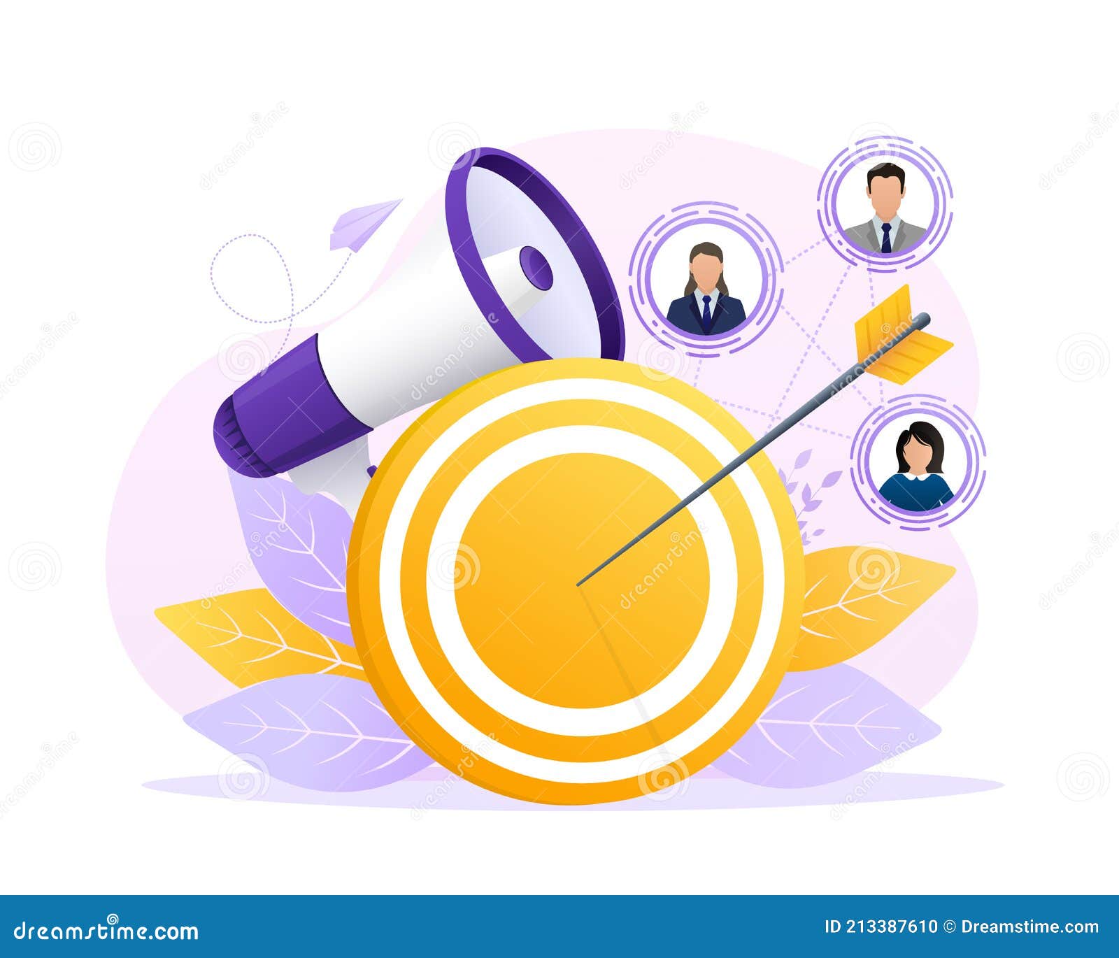 Target Customers in Abstract Style. Icon for Marketing Design. Vector ...