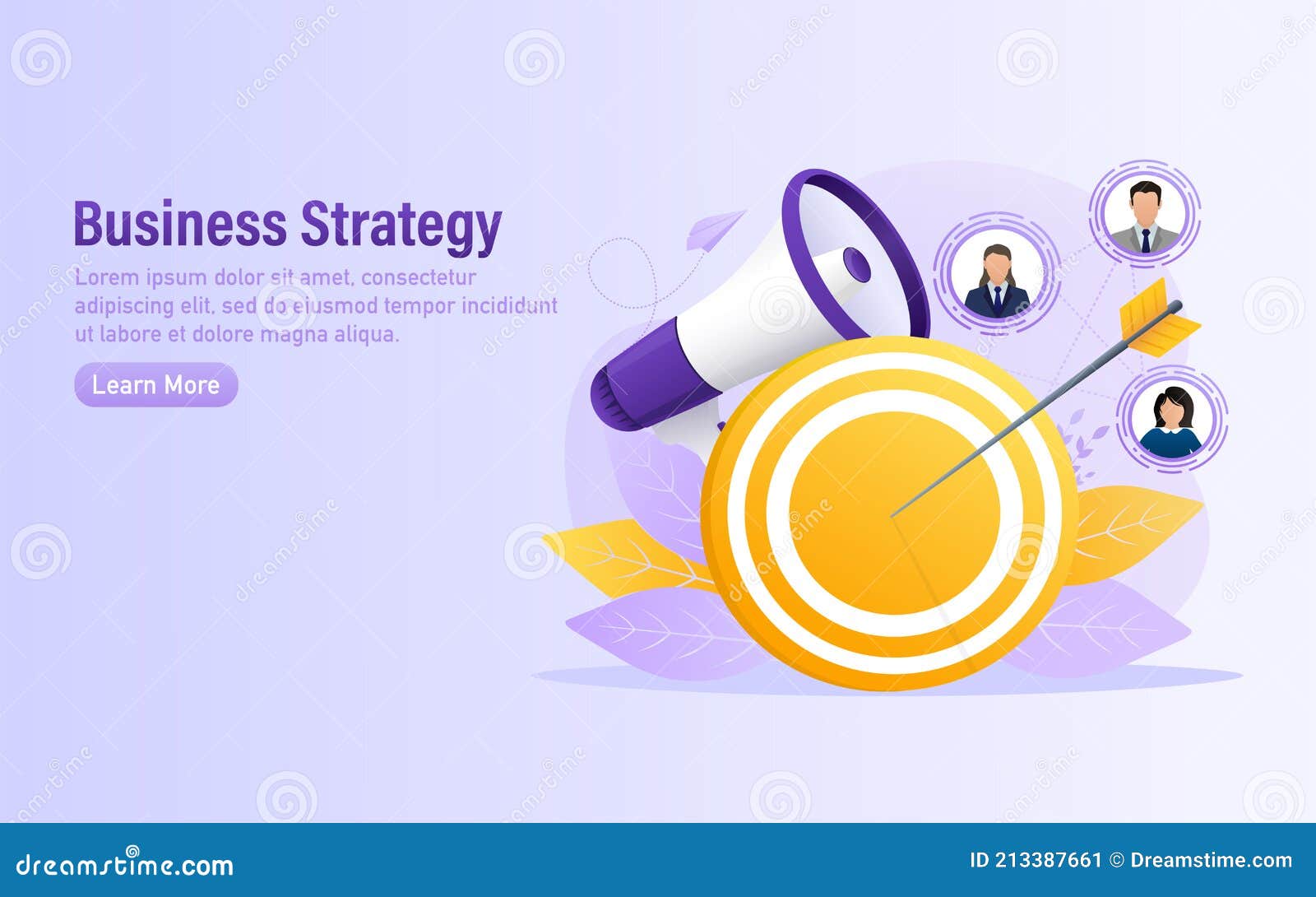 Target Customers in Abstract Style. Icon for Marketing Design. Vector ...