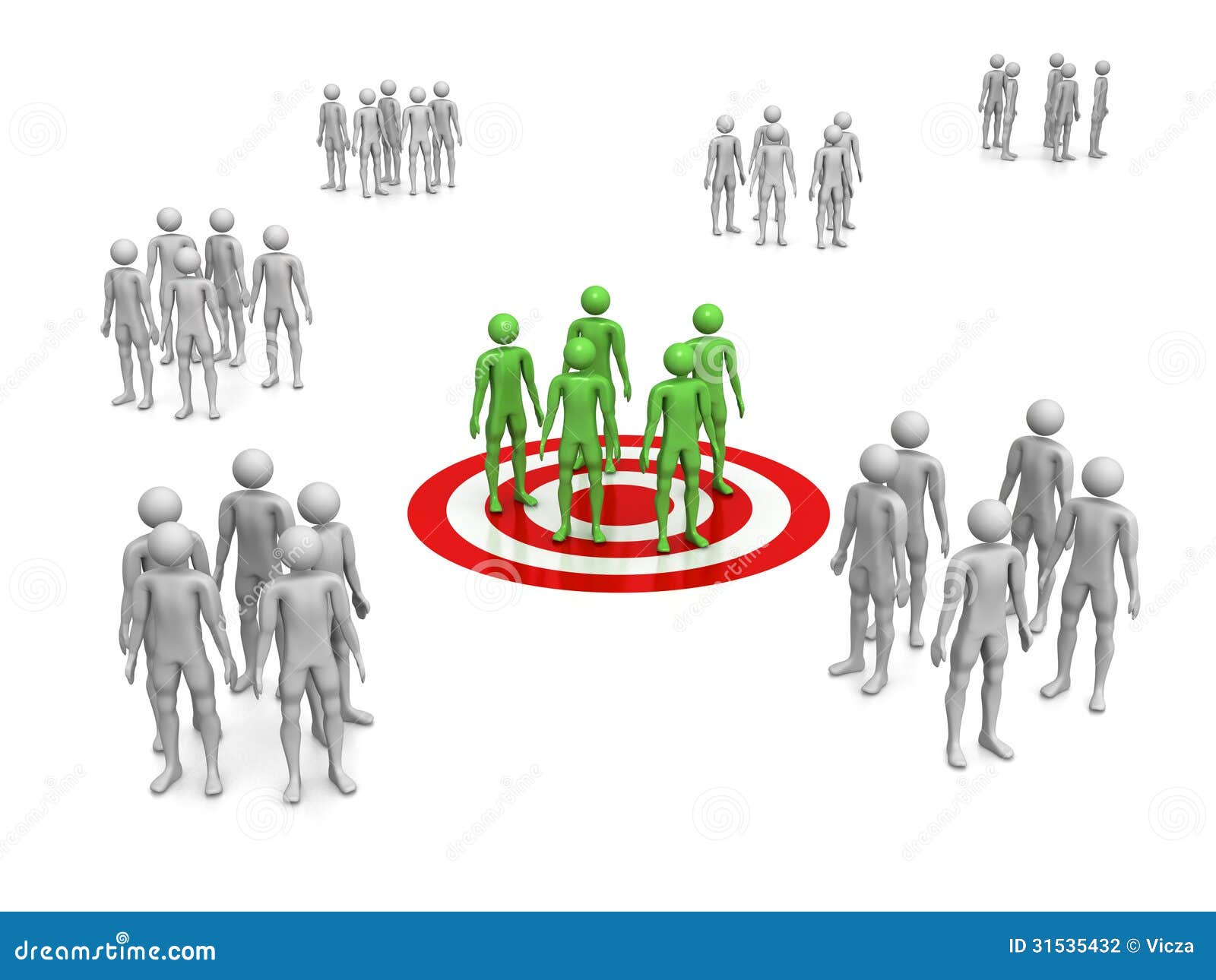 Target customers stock illustration. Illustration of target - 31535432