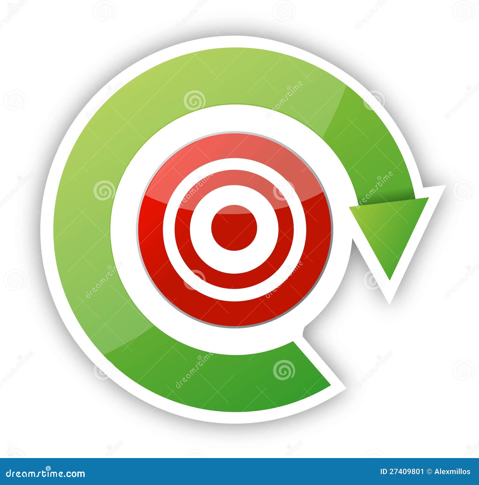 Target Cycle Illustration Design Stock Illustration - Illustration of ...