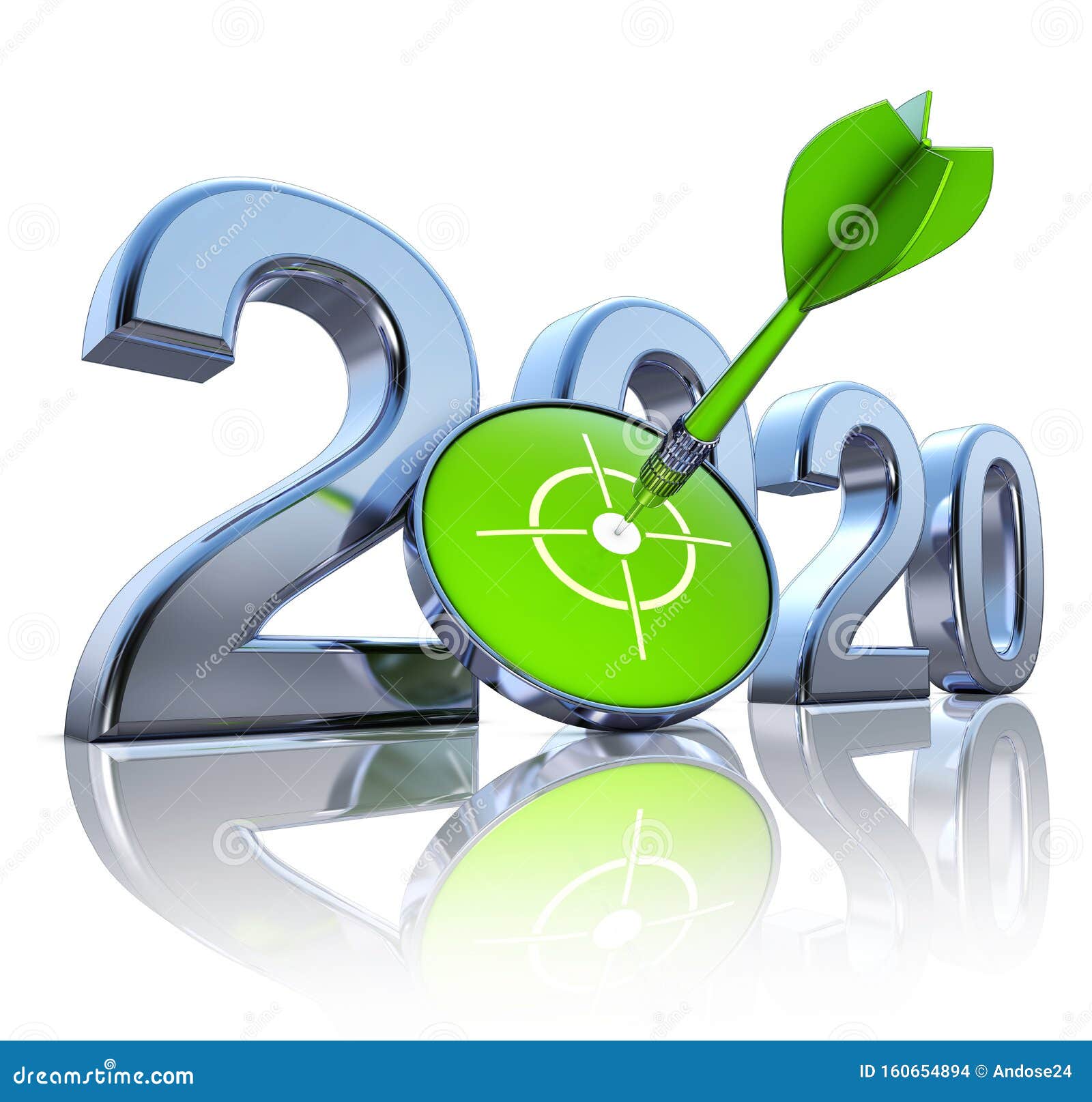 Target 2020 stock illustration. Illustration of wall - 160654894